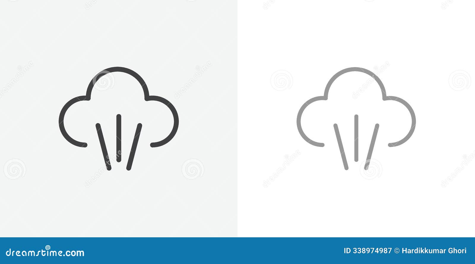 Steam Icon Set. Heat Emission Symbols. Vapor Graphic Elements. Vector ...
