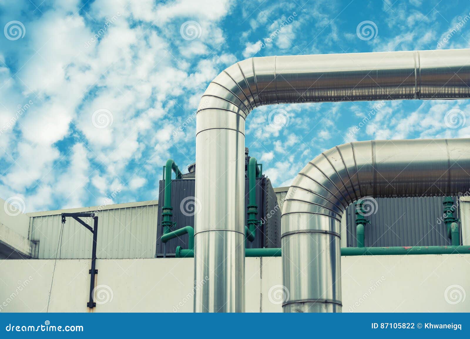 Steam Insulation And Loop Pipeline, Steam Pipe.supply Royalty-Free ...
