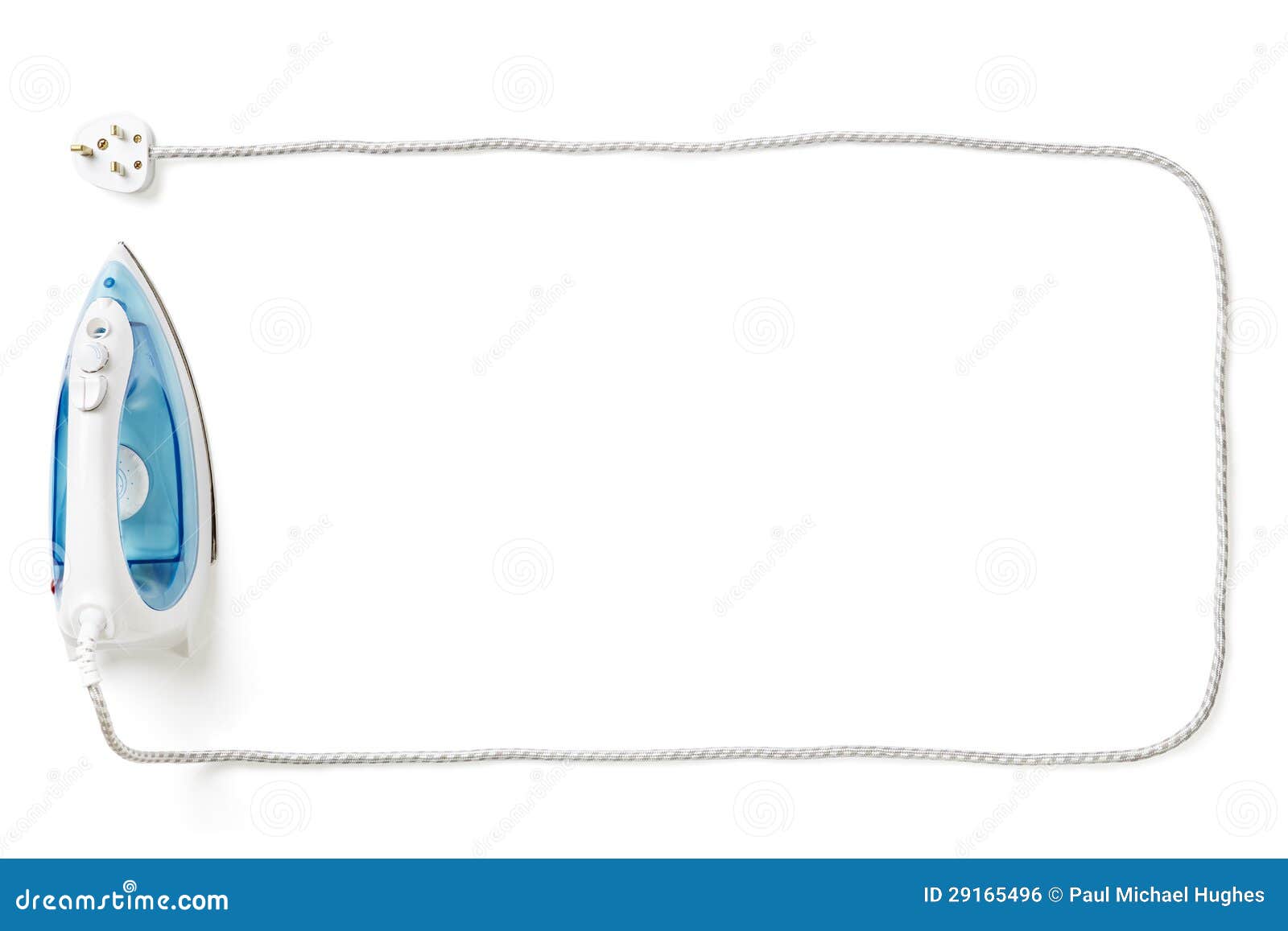 Steam Iron And Cable Border Stock Photo | CartoonDealer.com #29165496