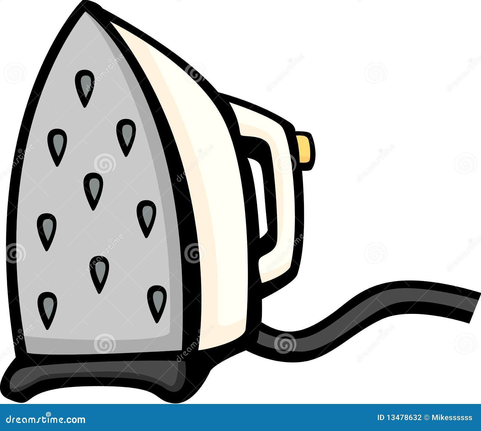 Steam Iron Vector Illustration Stock Vector - Illustration of steam ...