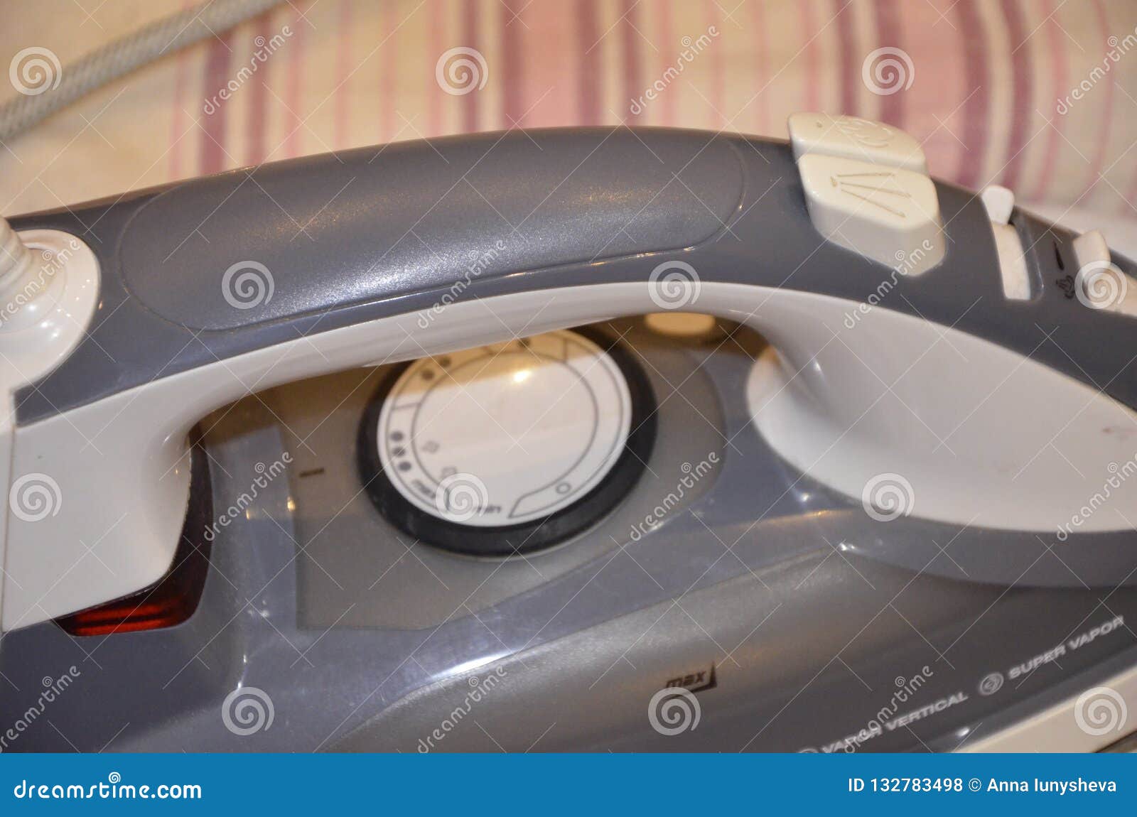 Steam iron white and grey stock photo. Image of dahlia - 132783498