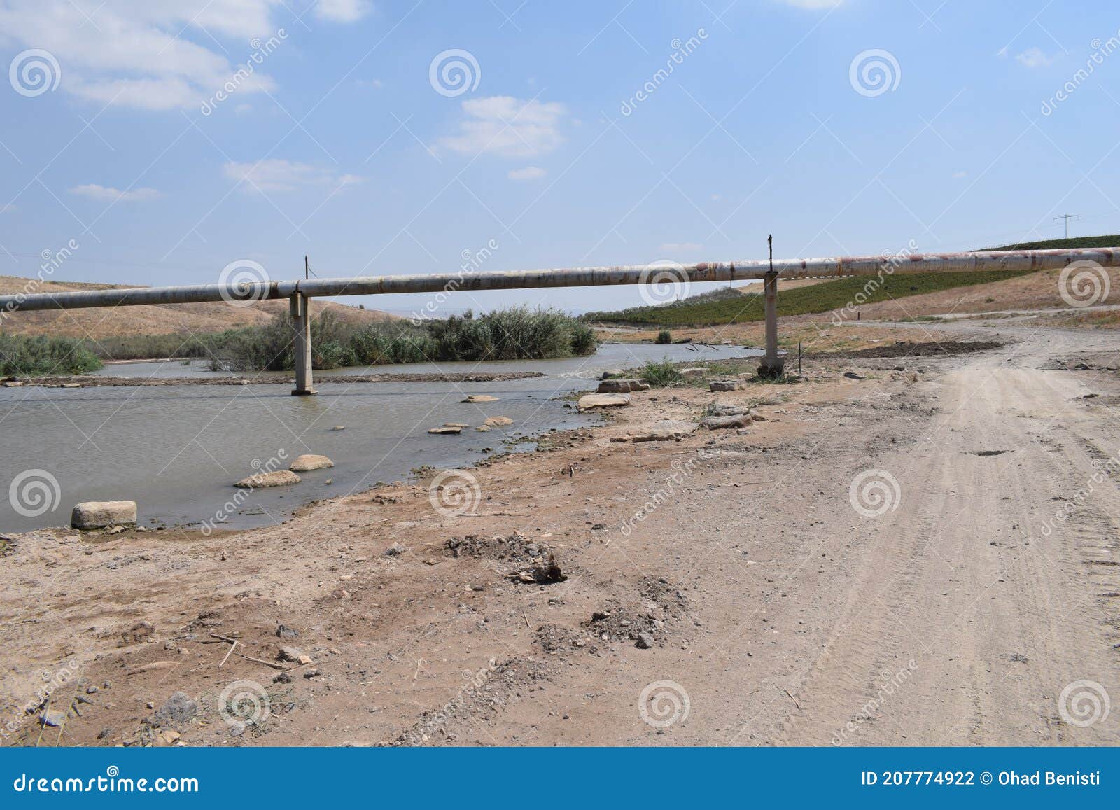 Steam in Israel stock photo. Image of bridge, coast - 207774922