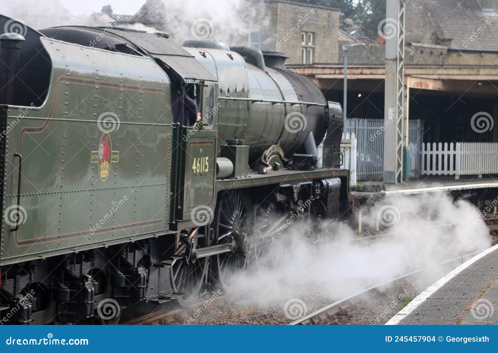 Steam Loco 46115 Scots Guardsman Carnforth Editorial Stock Image ...