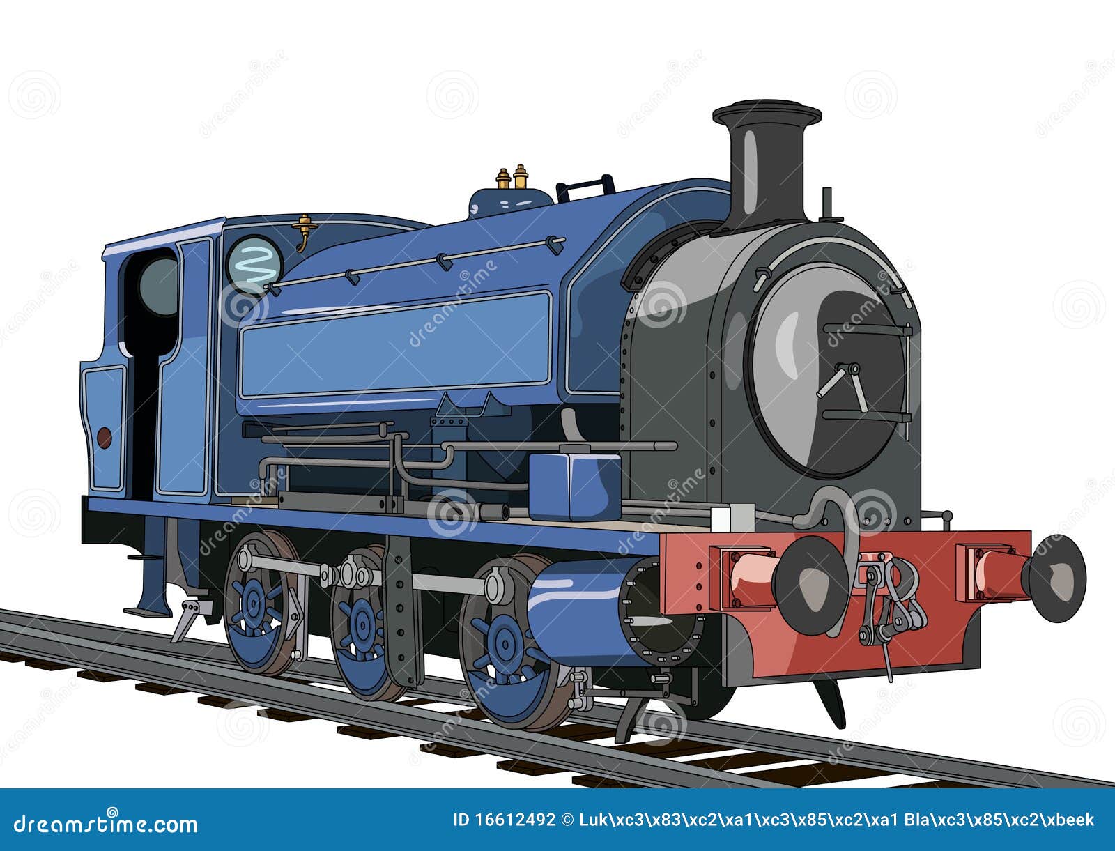 Steam Locomotive Vector Illustration | CartoonDealer.com #50456324
