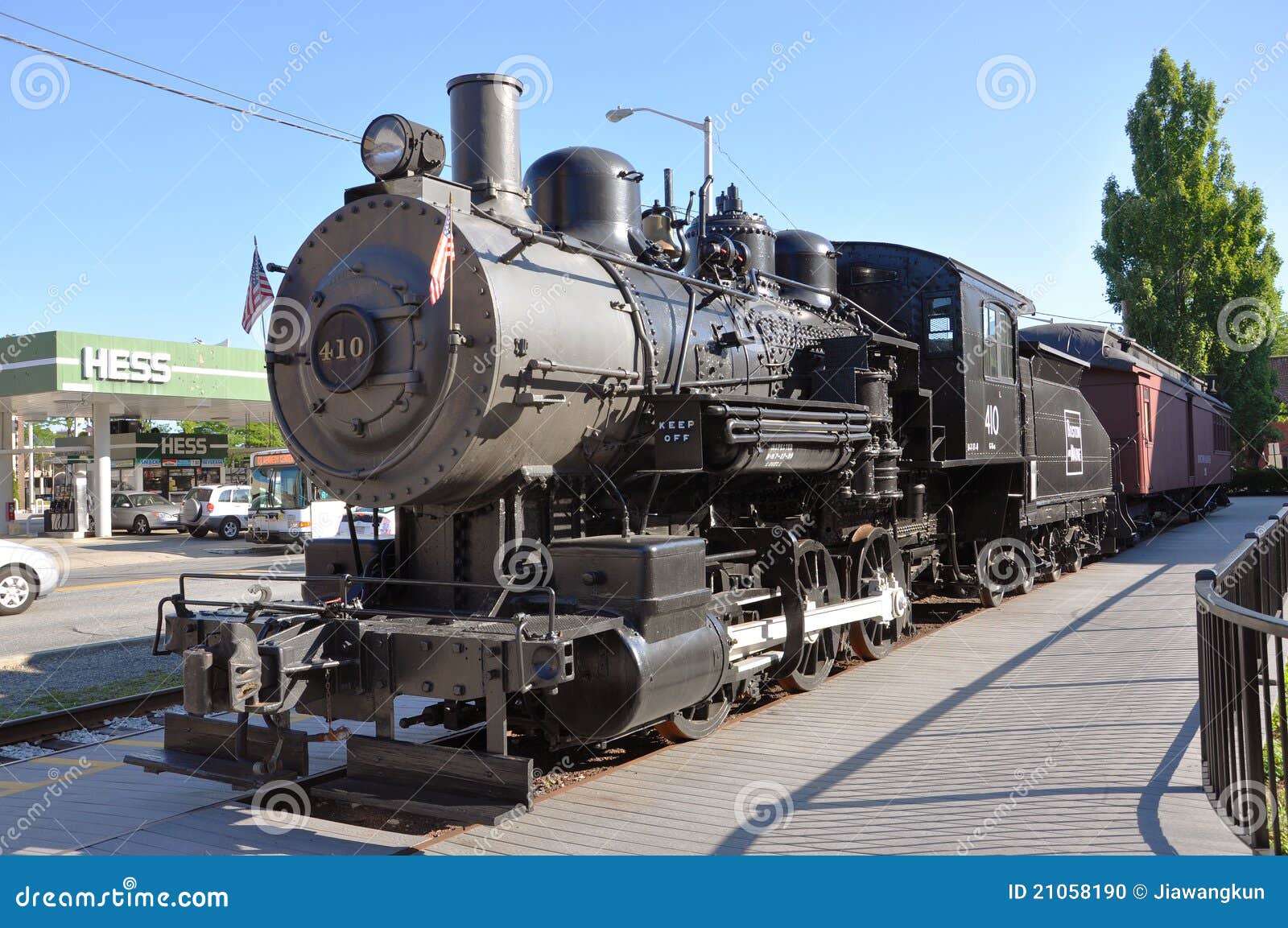 Steam Locomotive In The Open-air Museum. Mega Technique Steam ...