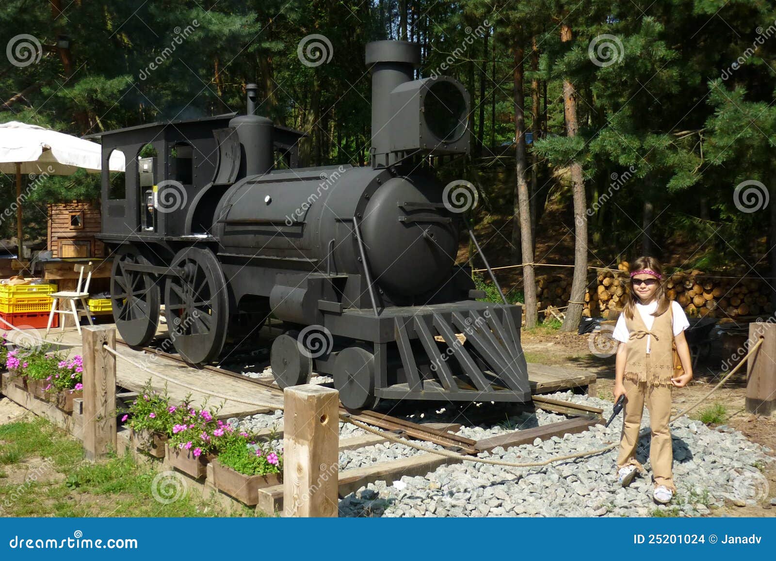 Steam locomotive stock photo. Image of cowboy, summer - 25201024