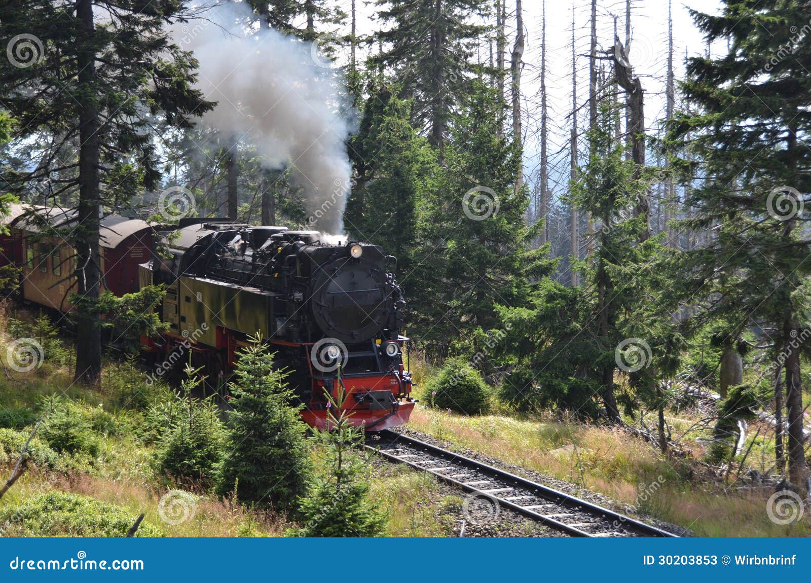 Steam locomotive stock image. Image of travel, germany - 30203853