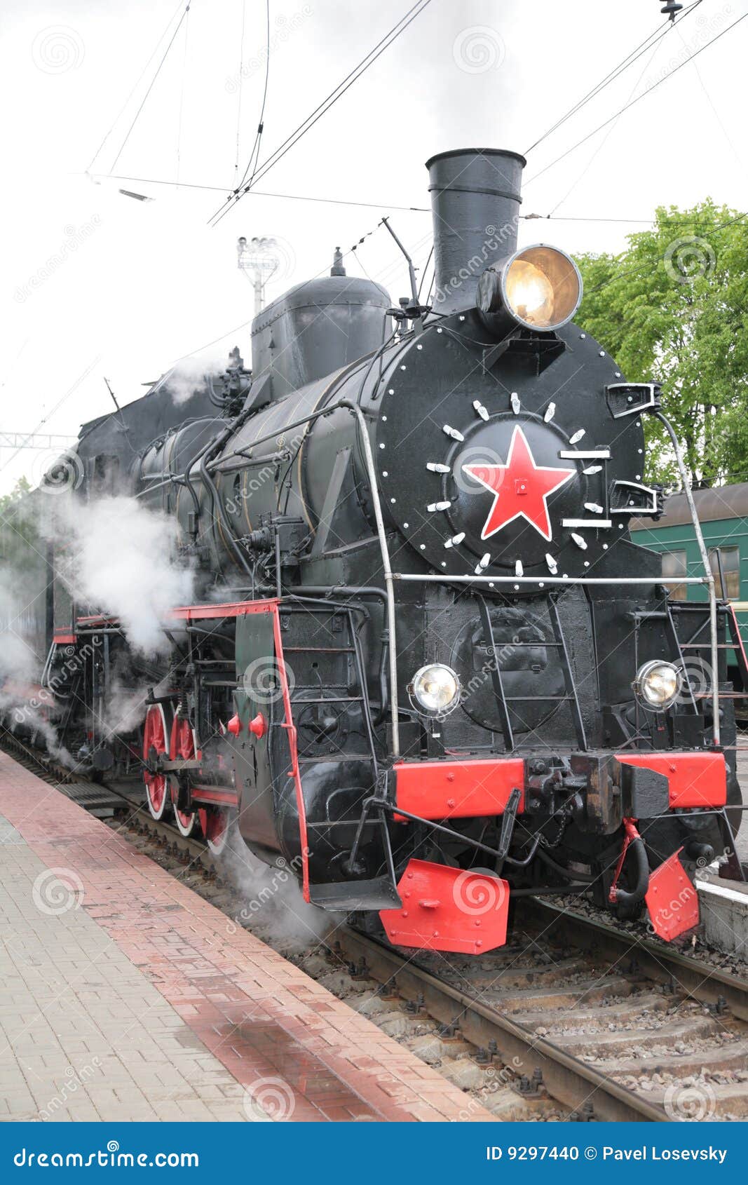 Steam Locomotive Front View