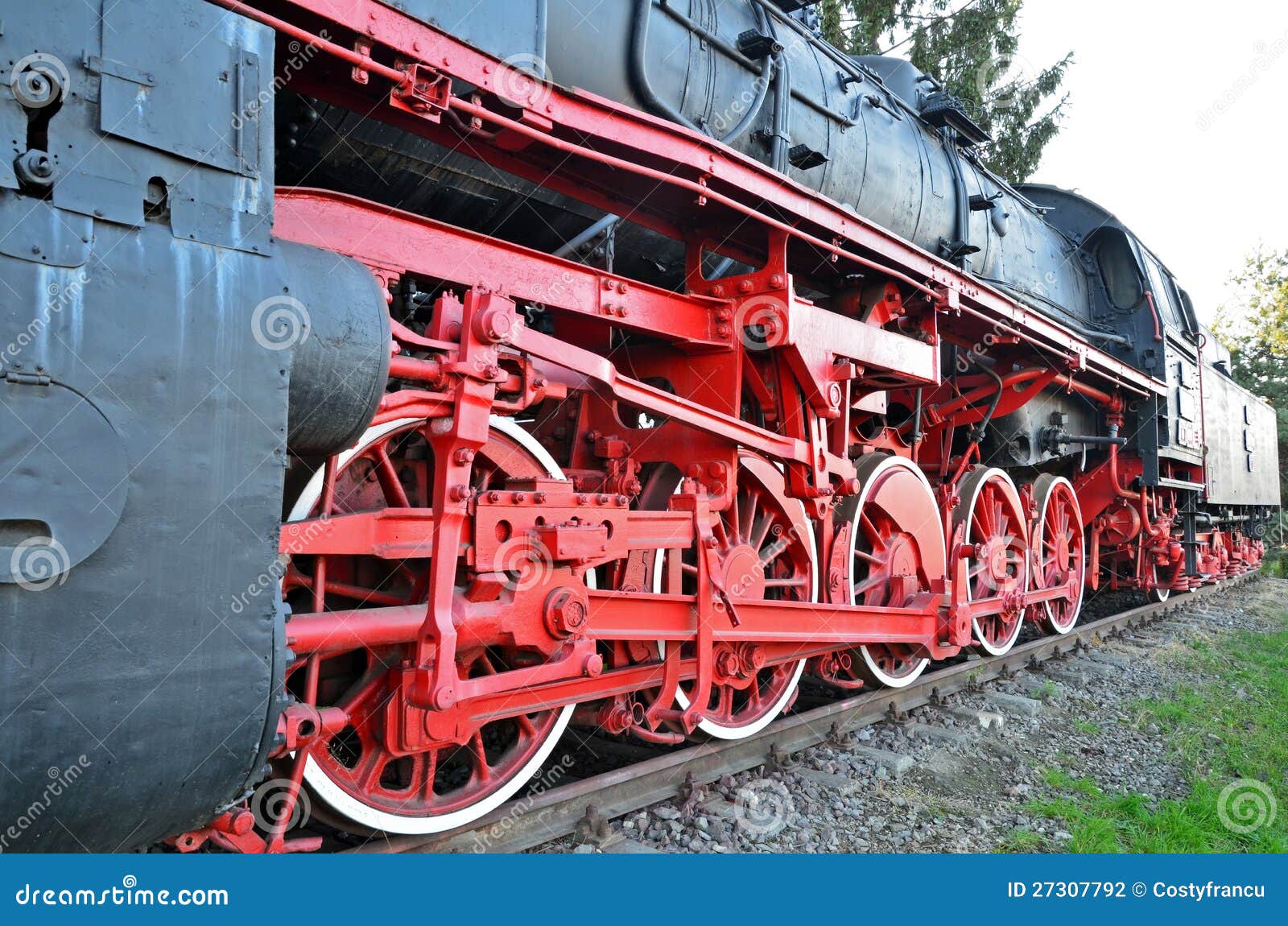 Steam Locomotive at Platform Stock Photo - Image of piston, retro: 27307792