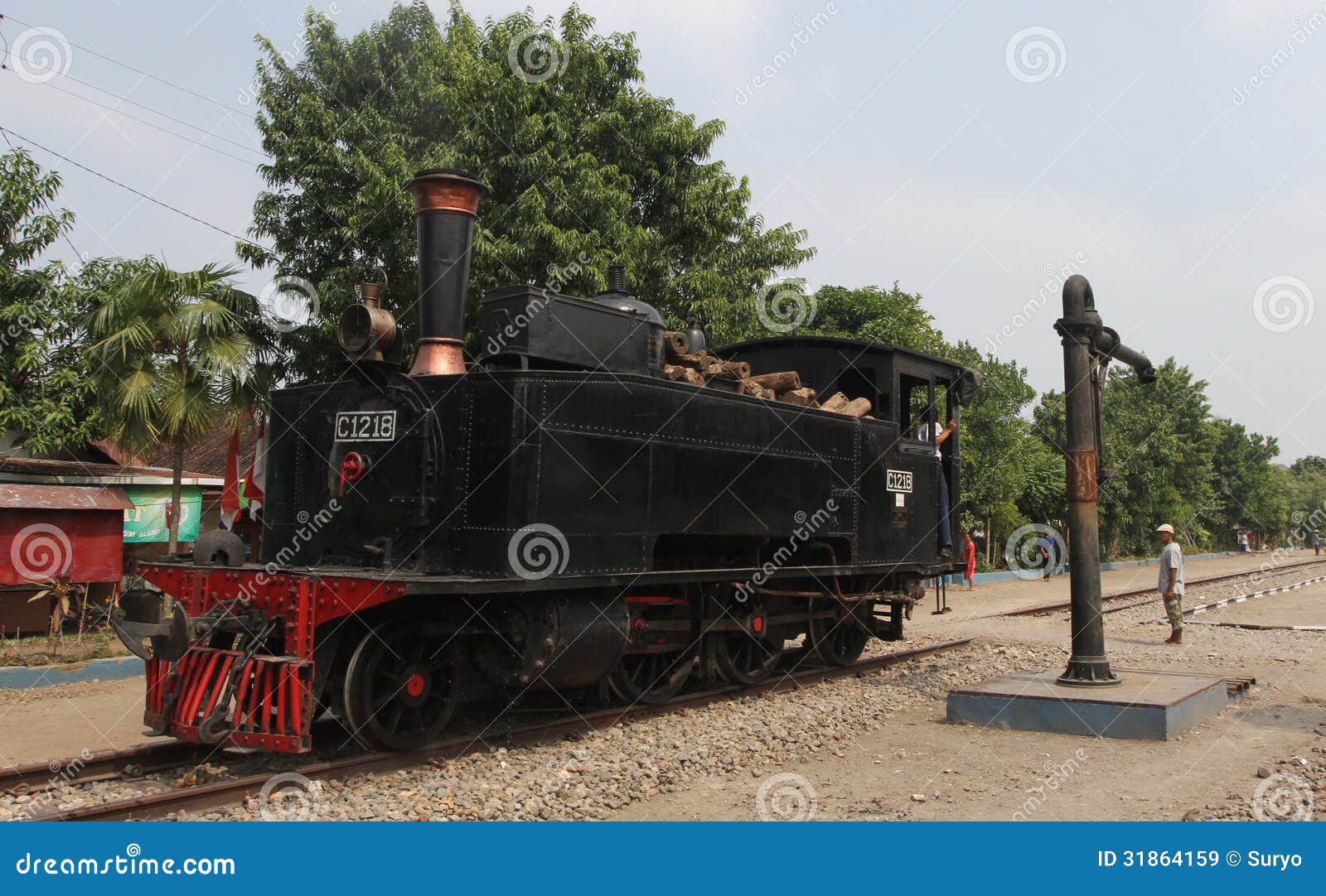 Steam locomotive editorial stock image. Image of central - 31864159
