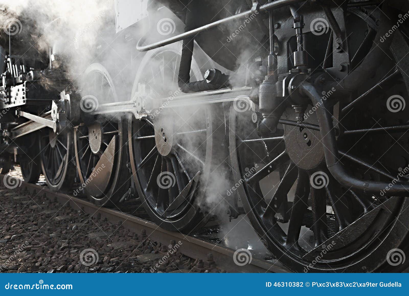 Steam Locomotive stock photo. Image of engine, railroad - 46310382