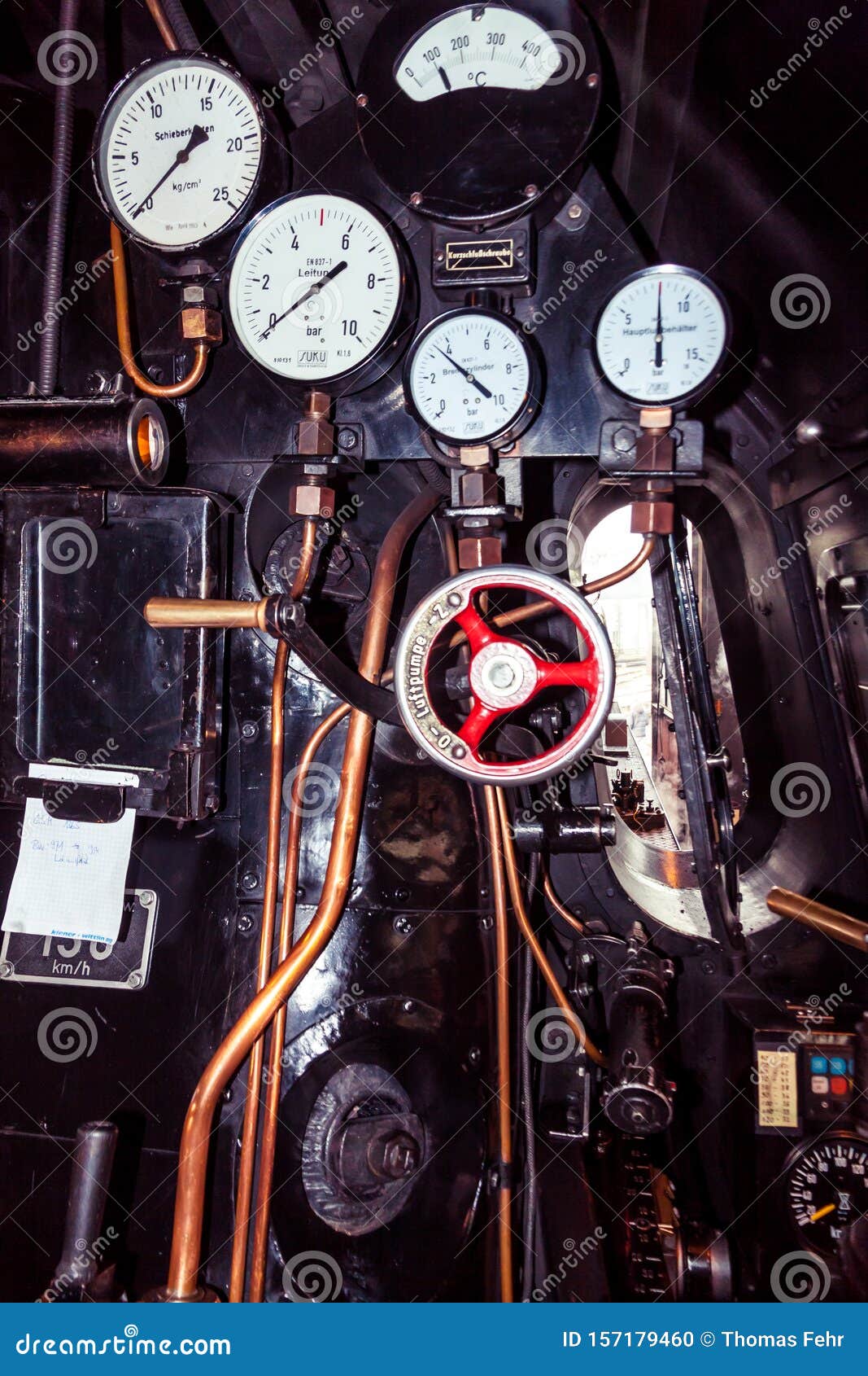 Steam Locomotive in Round House Stock Photo - Image of oldtimer ...