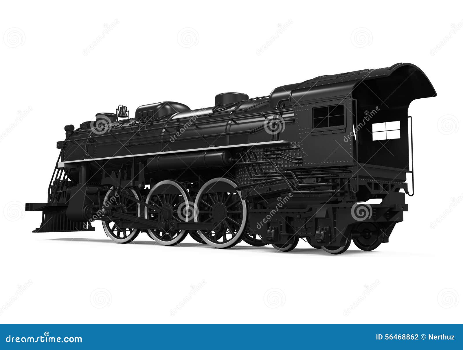 Steam Locomotive Train stock illustration. Illustration of journey ...