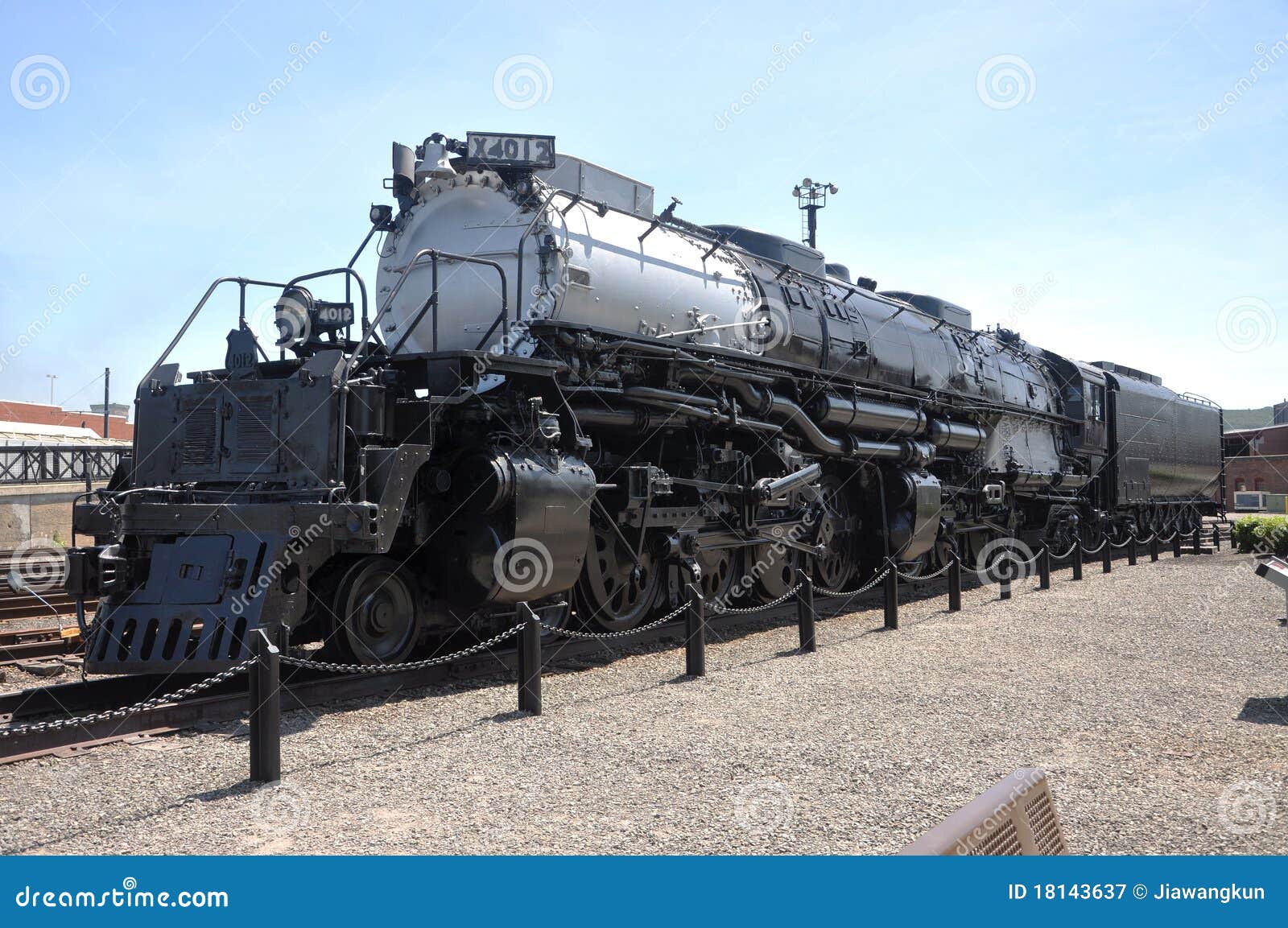 Steam Locomotive Union Pacific 4012 Stock Image - Image of gauge ...