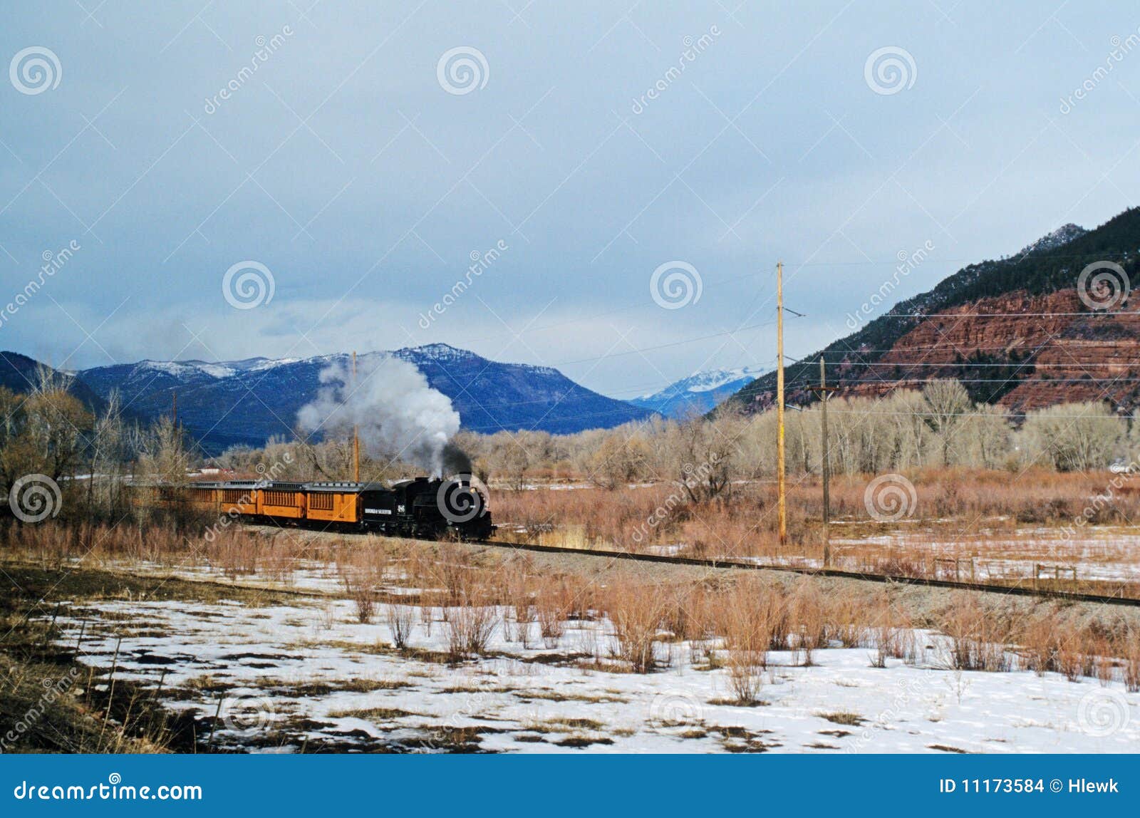 Steam Locomotive in the West Stock Photo - Image of historic, rail ...