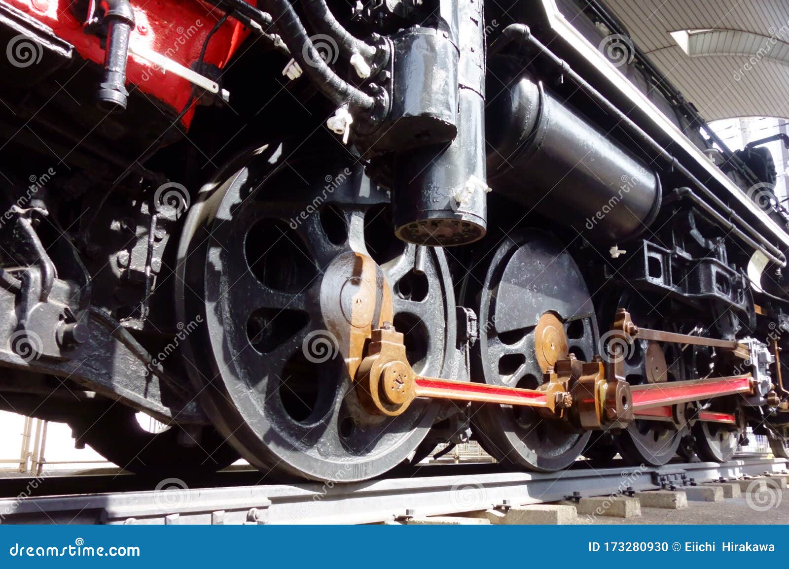 Steam Locomotive Wheel Objects Stock Photo - Image of frame, rail ...