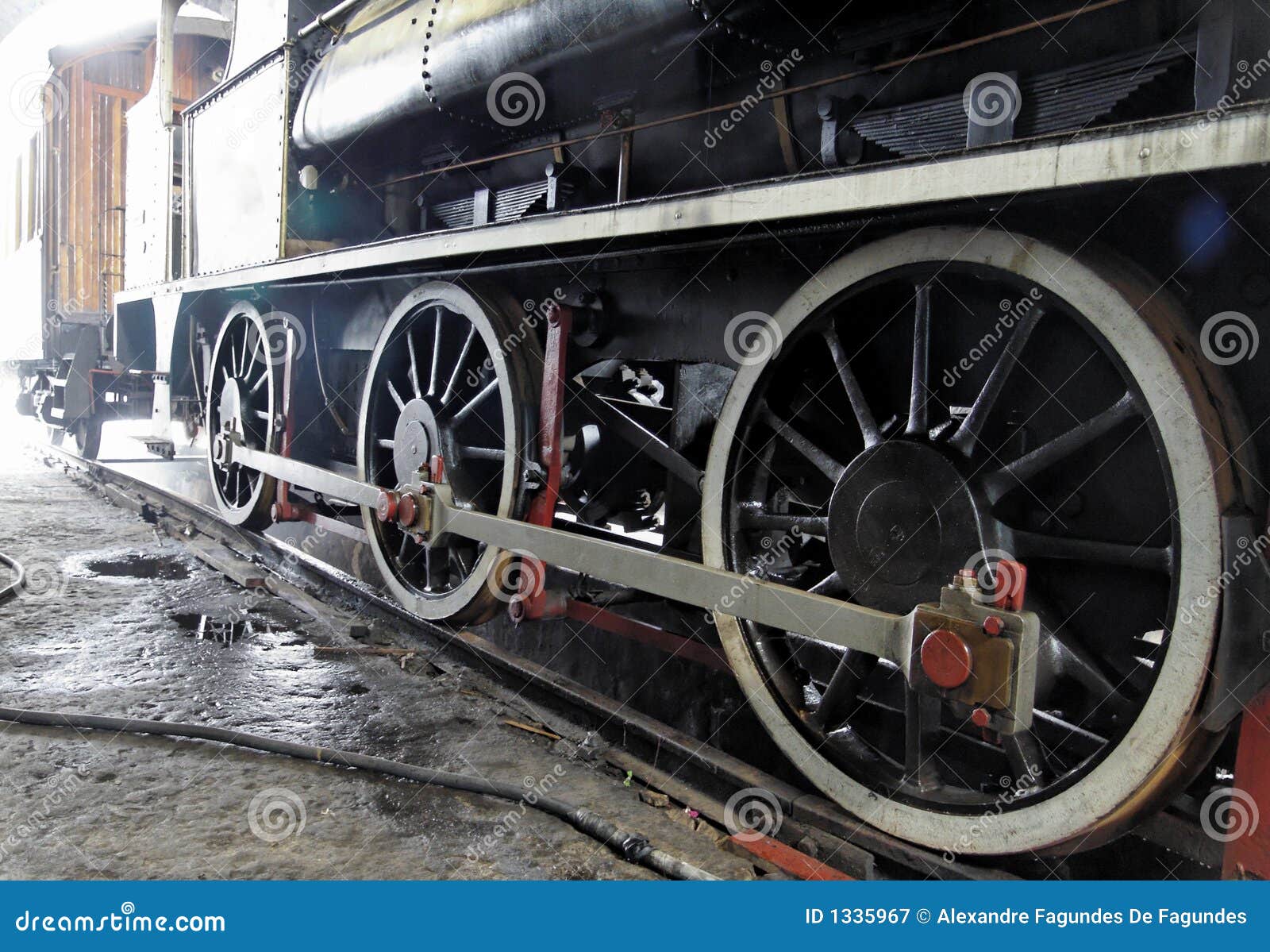 Steam Locomotive Wheels stock image. Image of latin, train - 1335967