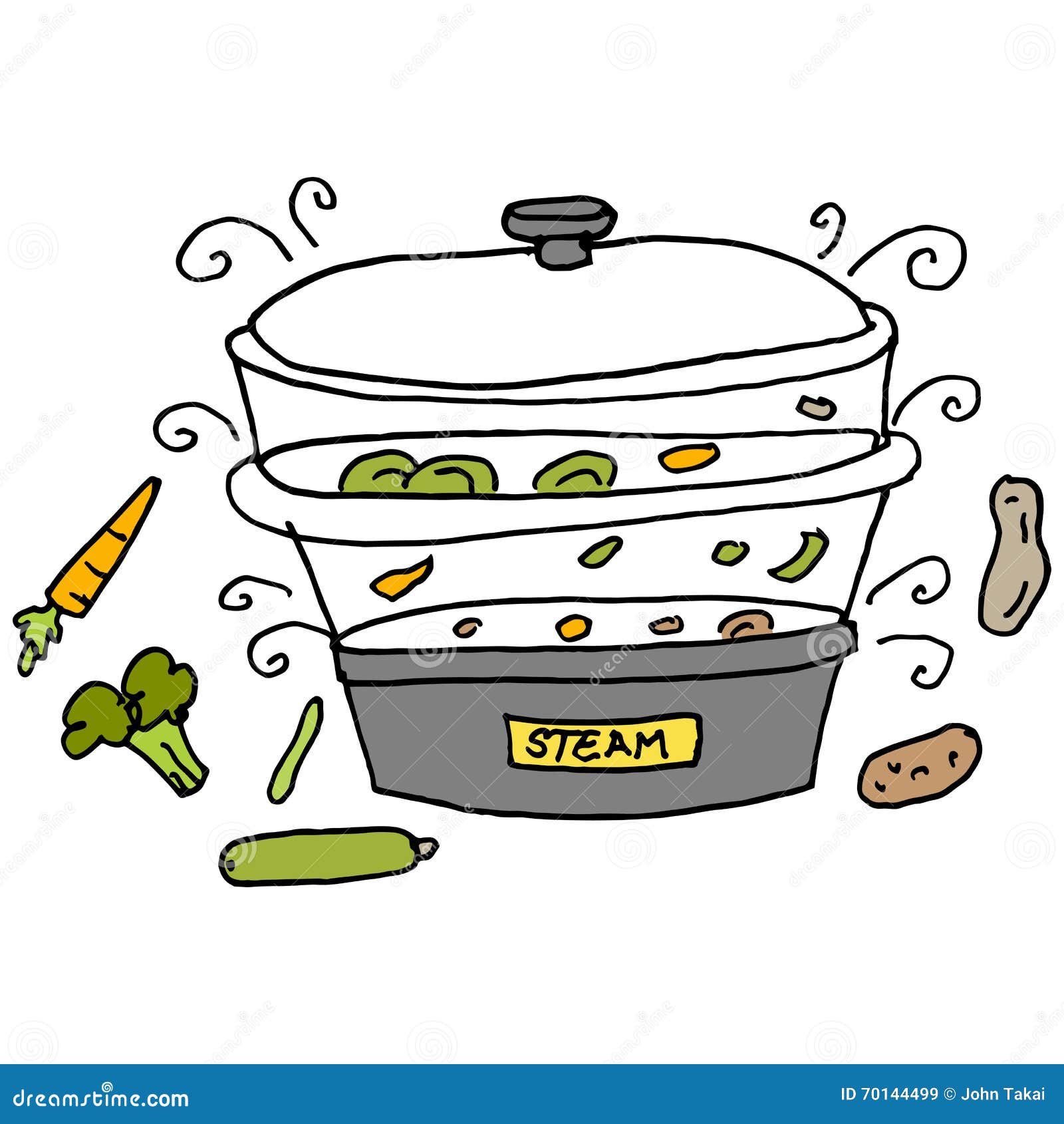 Steam machine cooker stock vector. Illustration of graphic - 70144499
