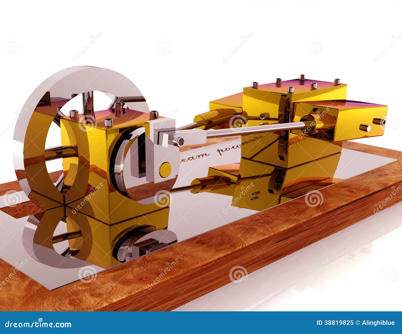 Steam Model stock illustration. Illustration of flywheel - 38819825