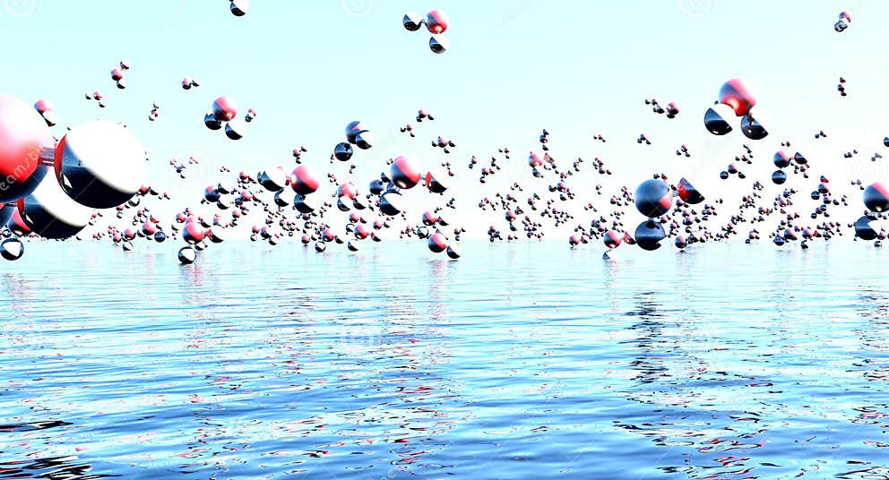 Steam molecules stock illustration. Illustration of molecules - 52233167