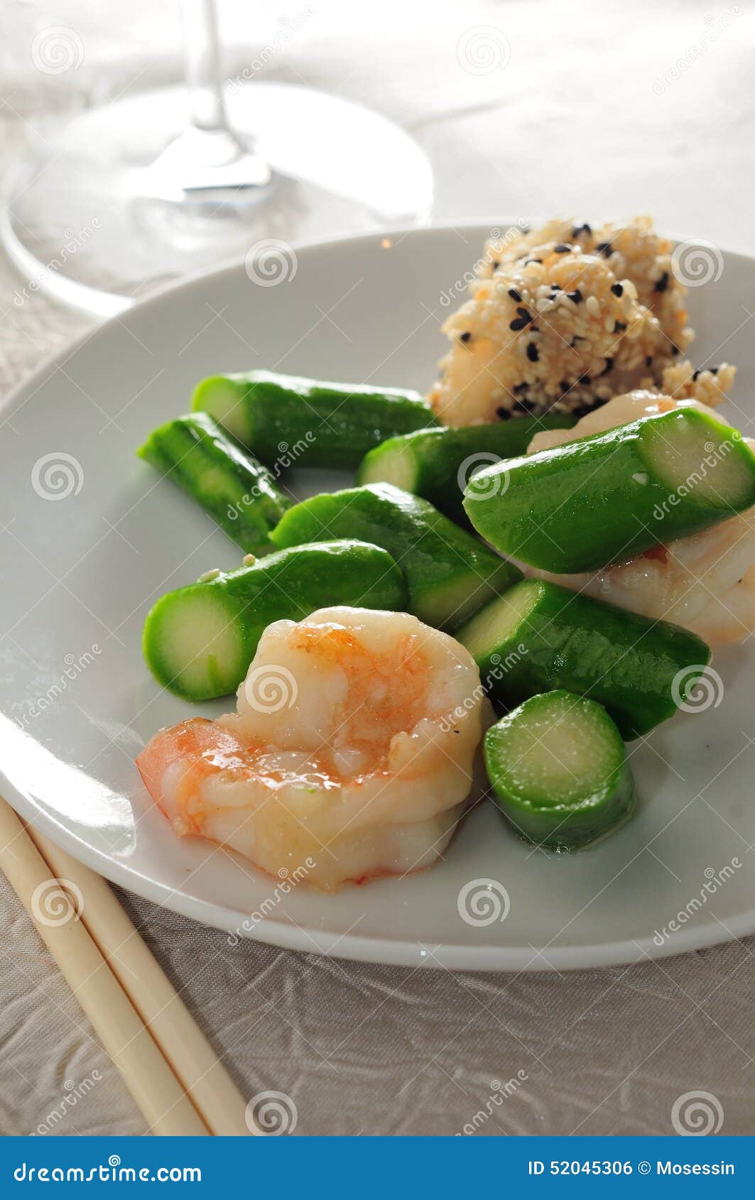Steam pawn stock photo. Image of baked, sesame, shrimp - 52045306