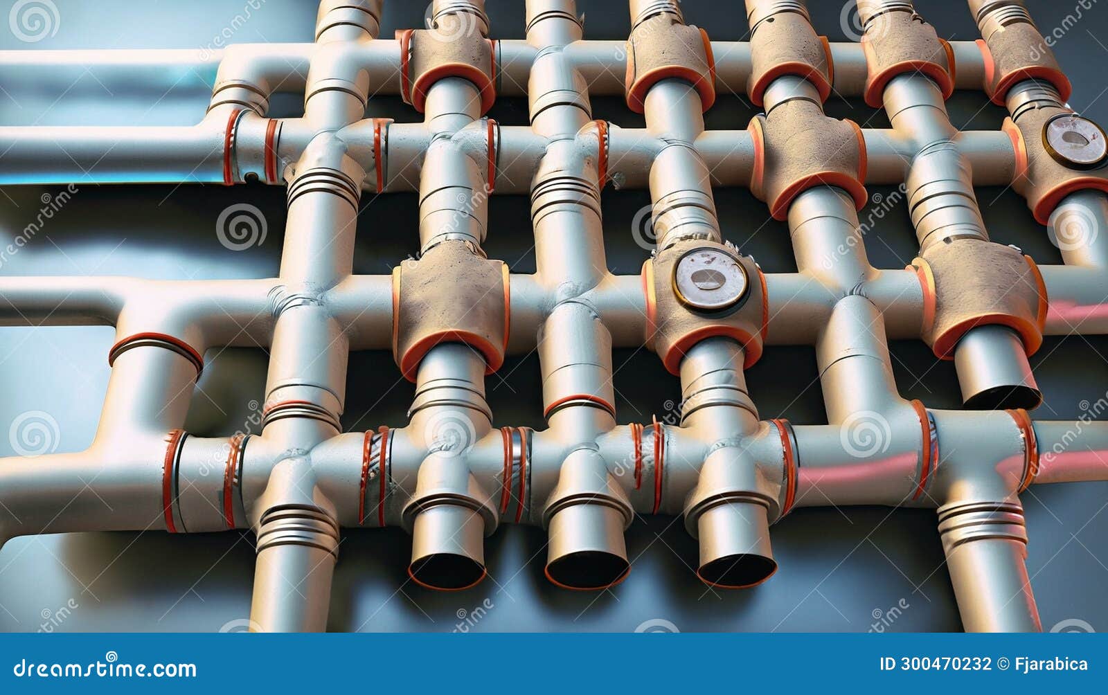 Steam pipe stock illustration. Illustration of bullets - 300470232