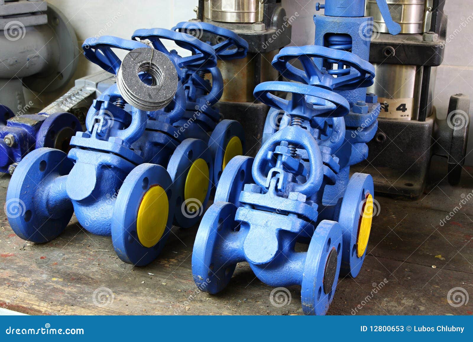 Steam pipe with a valve stock image. Image of room, natural - 12800653