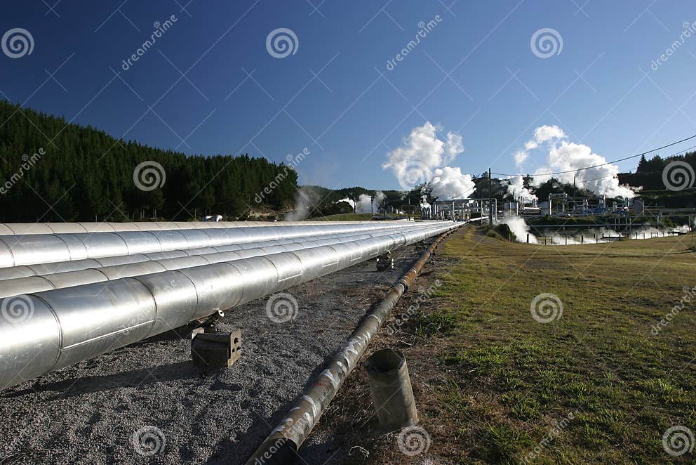Steam Pipes 2 stock image. Image of geothermal, plant, generation - 48721