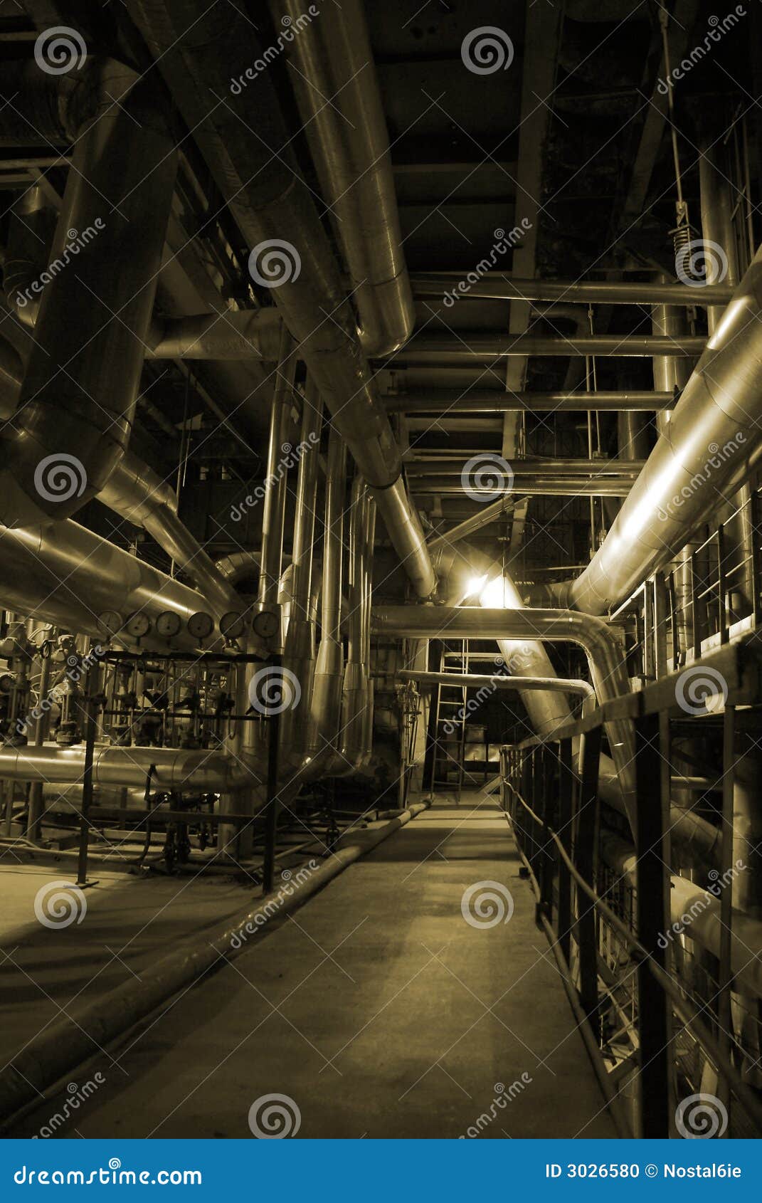 Steam Pipes stock photo. Image of furnishings, factory - 3026580