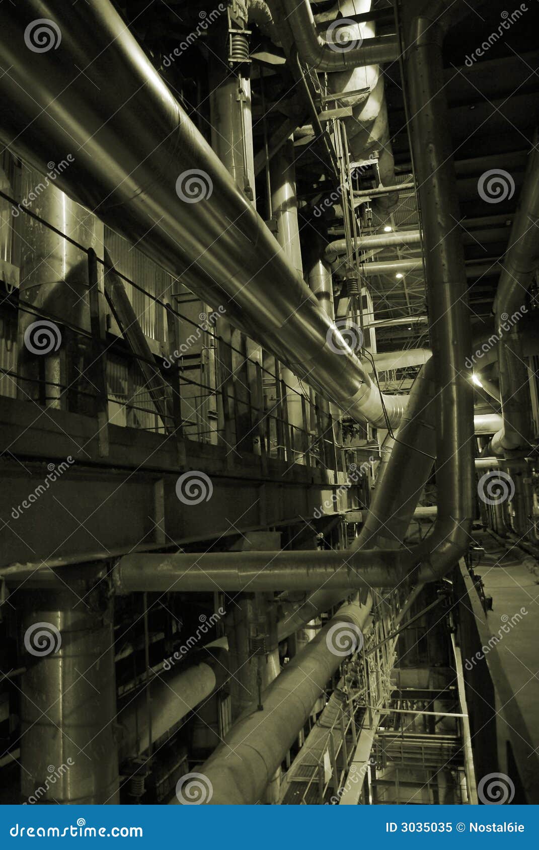 Steam Pipes stock image. Image of main, line, generating - 3035035