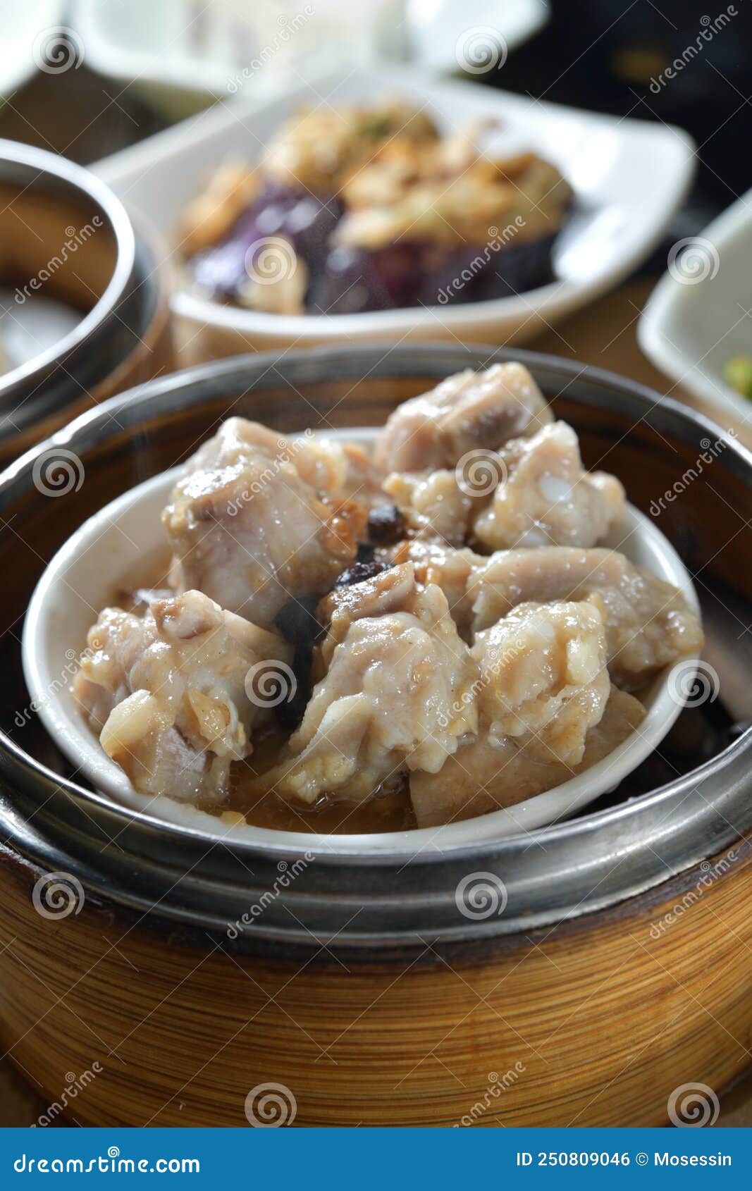 Steam Pork ribs Dim sum stock photo. Image of food, main - 250809046