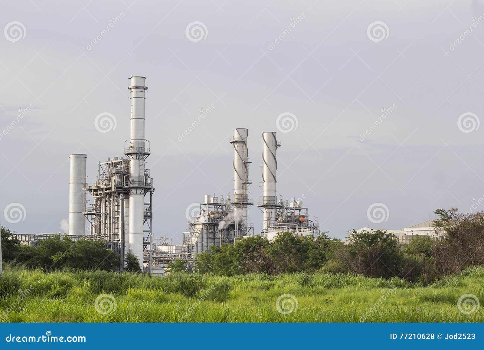 Steam power plant stock photo. Image of electric, high - 77210628