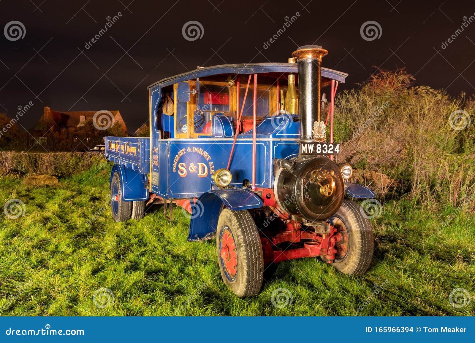 Steam powered lorry stock photo. Image of outdoor, horizontal - 165966394