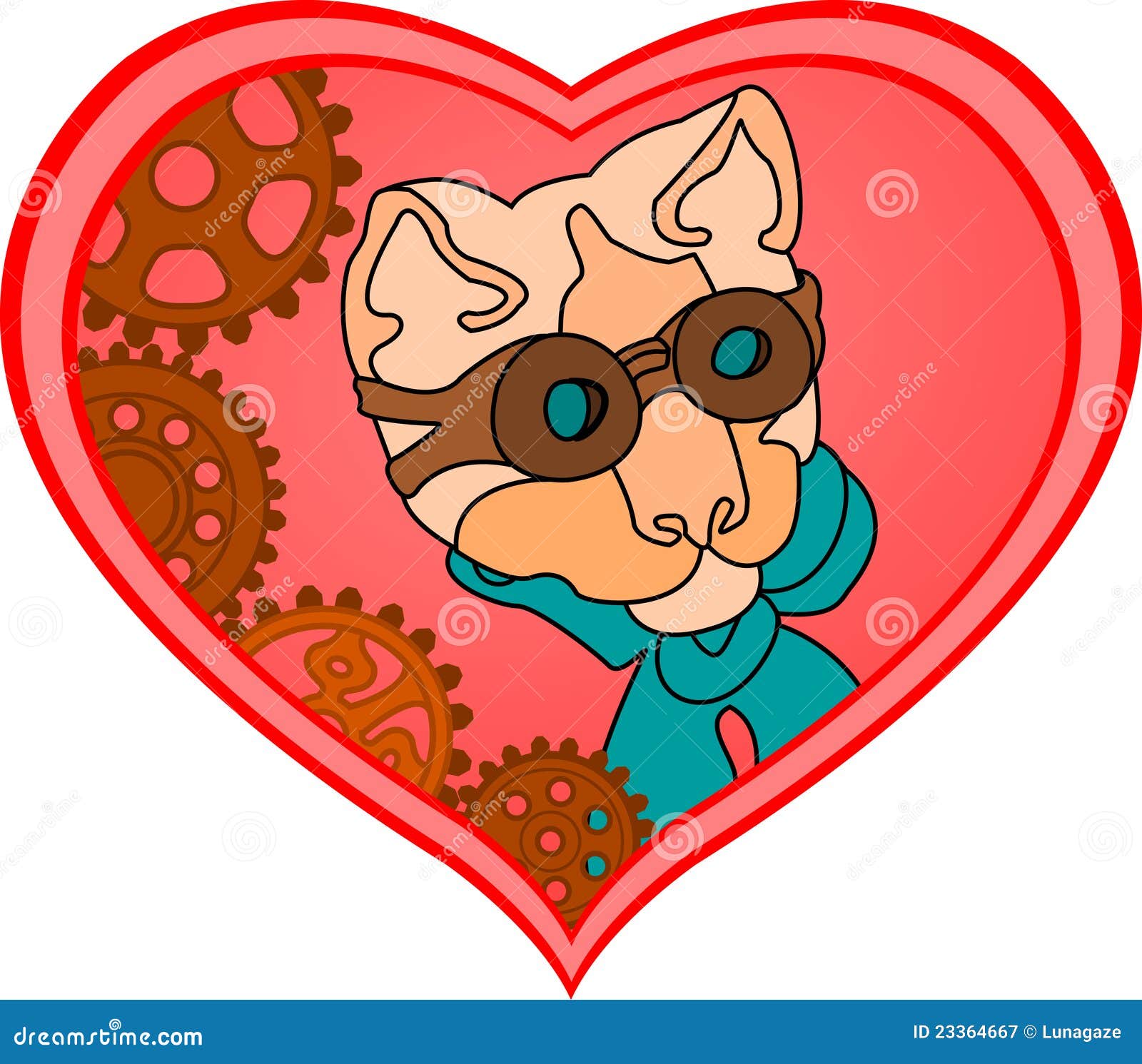 The Tabby Cat's Punk Transformation In Stunning Digital Art Stock Image ...