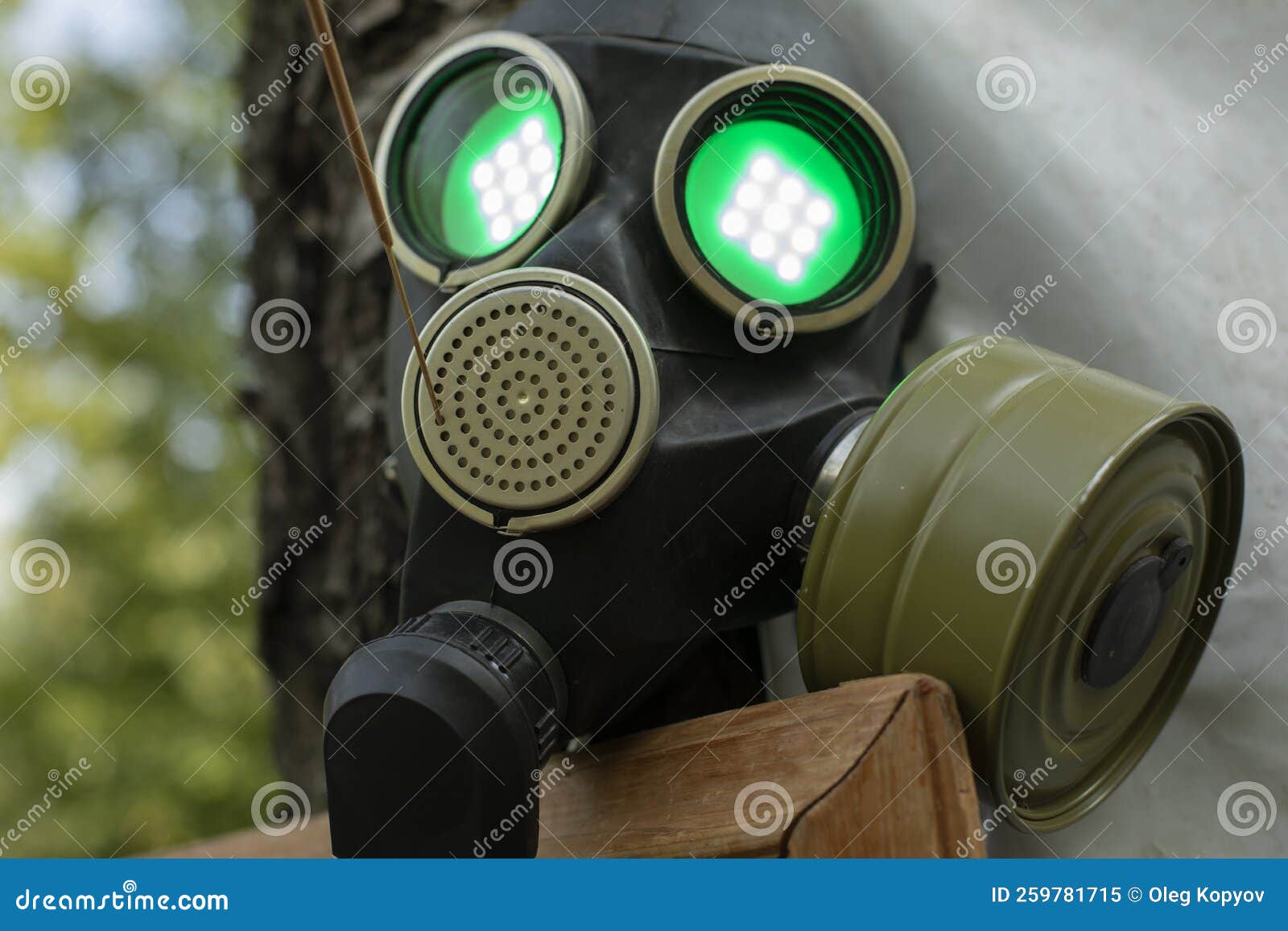 Steam Punk Gas Mask. Glowing Eyes at Mask. Mask on Face from Gas Stock ... Steam Punk Gas Mask. Glowing Eyes at Mask. Mask on Face from Gas Stock ...