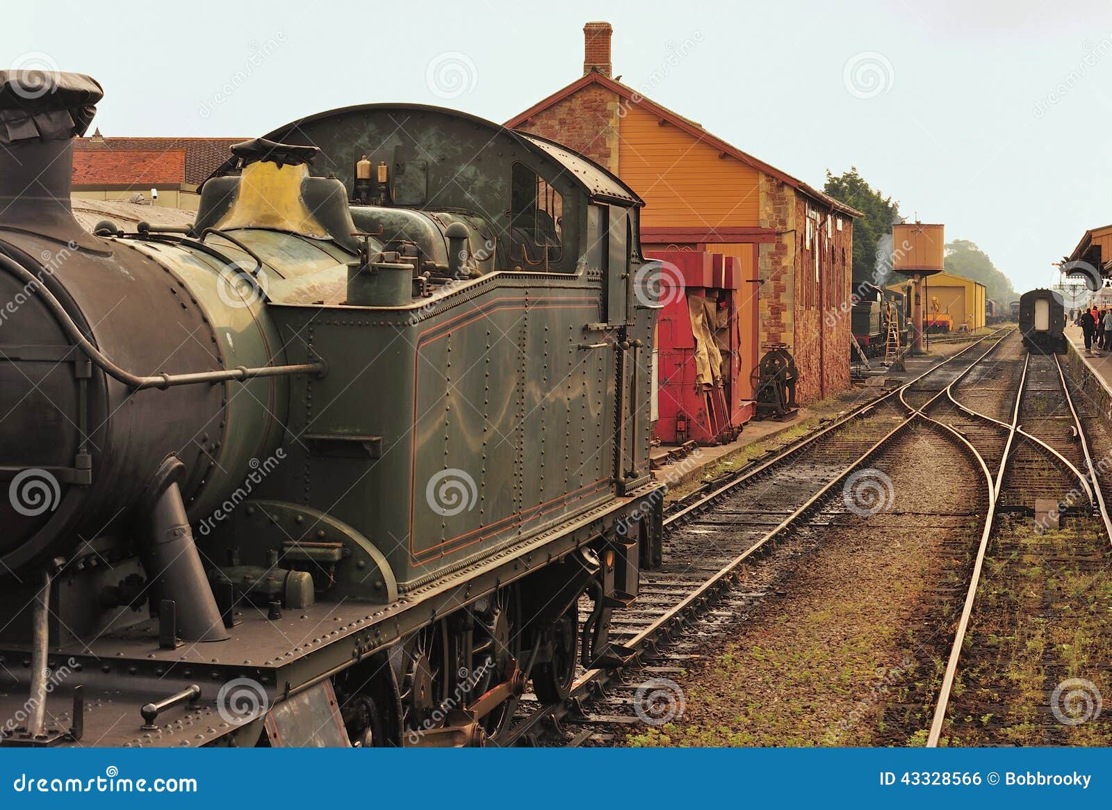 Steam railway station stock photo. Image of historic - 43328566