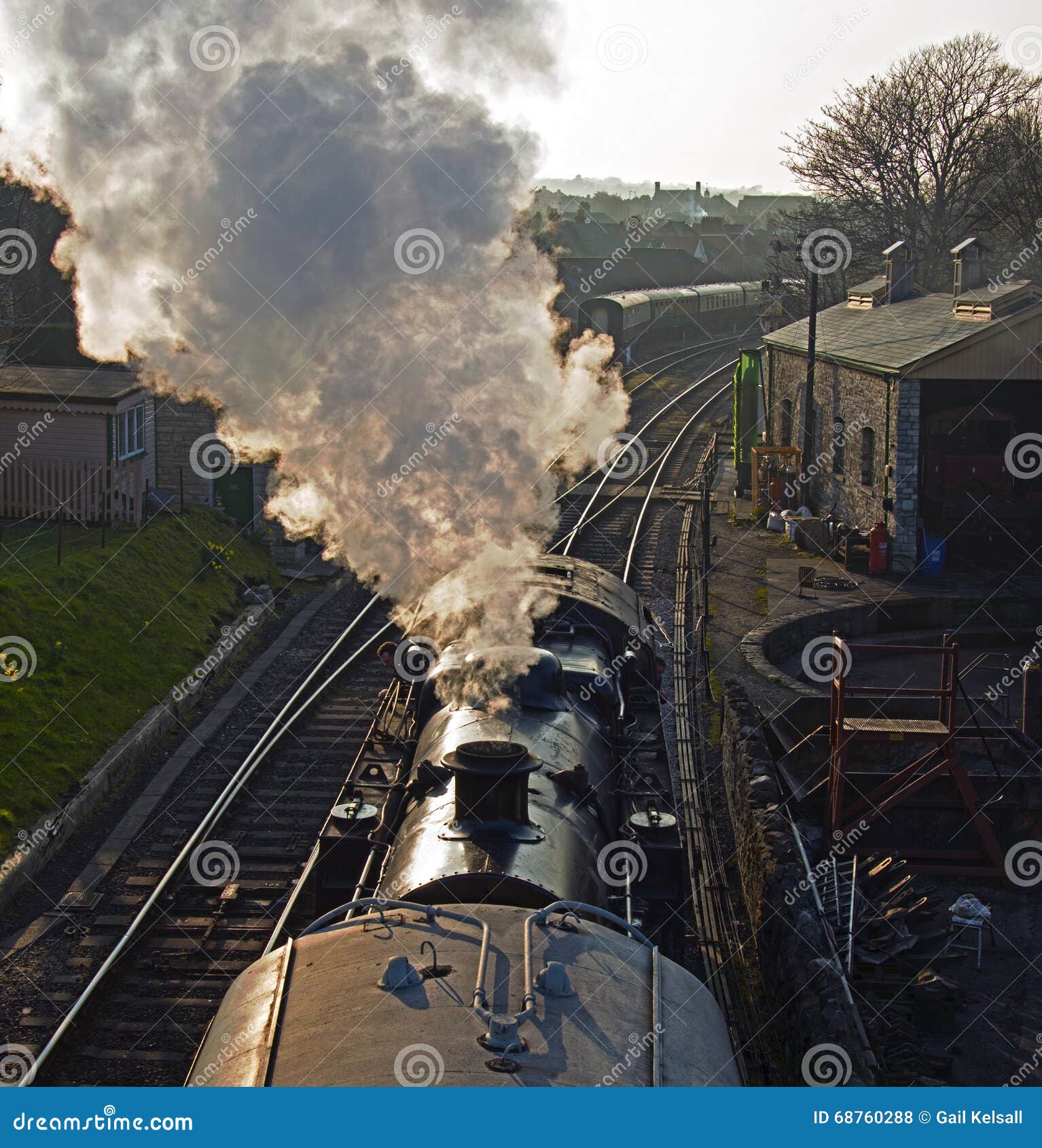 Steam Railway at Swanage in Dorset Editorial Stock Photo - Image of ...