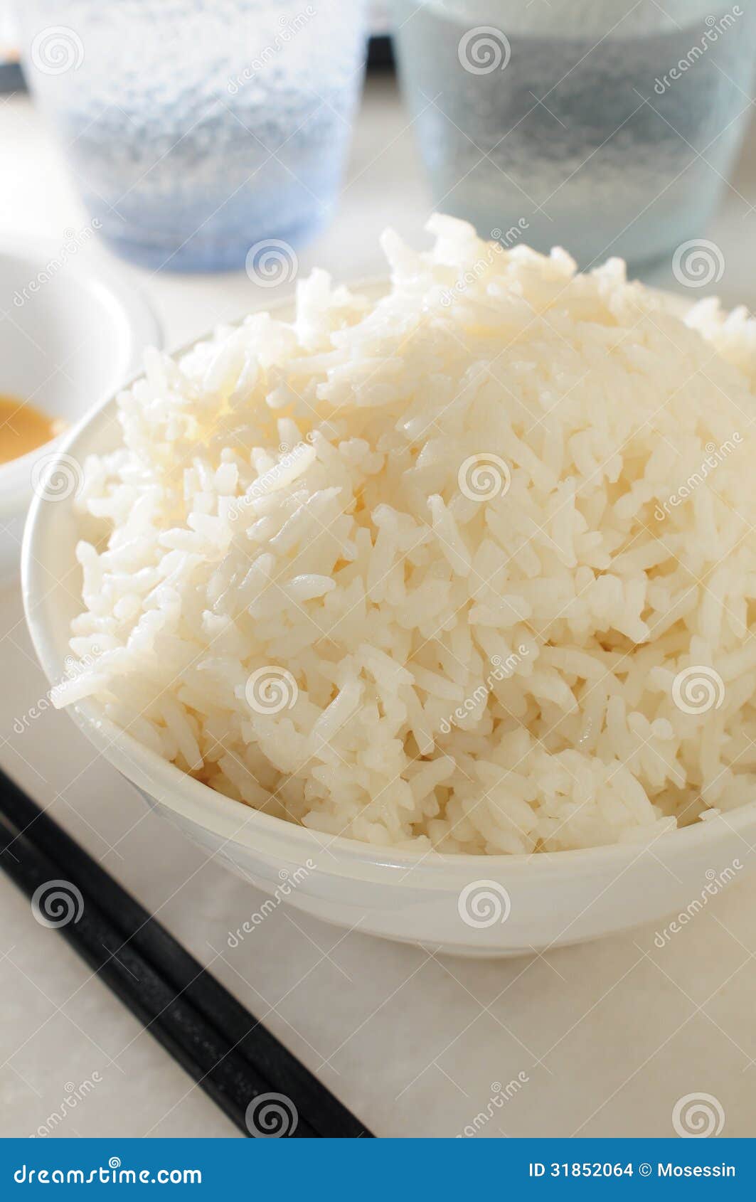 Steam rice stock photo. Image of cooked, food, bowl, rice - 31852064