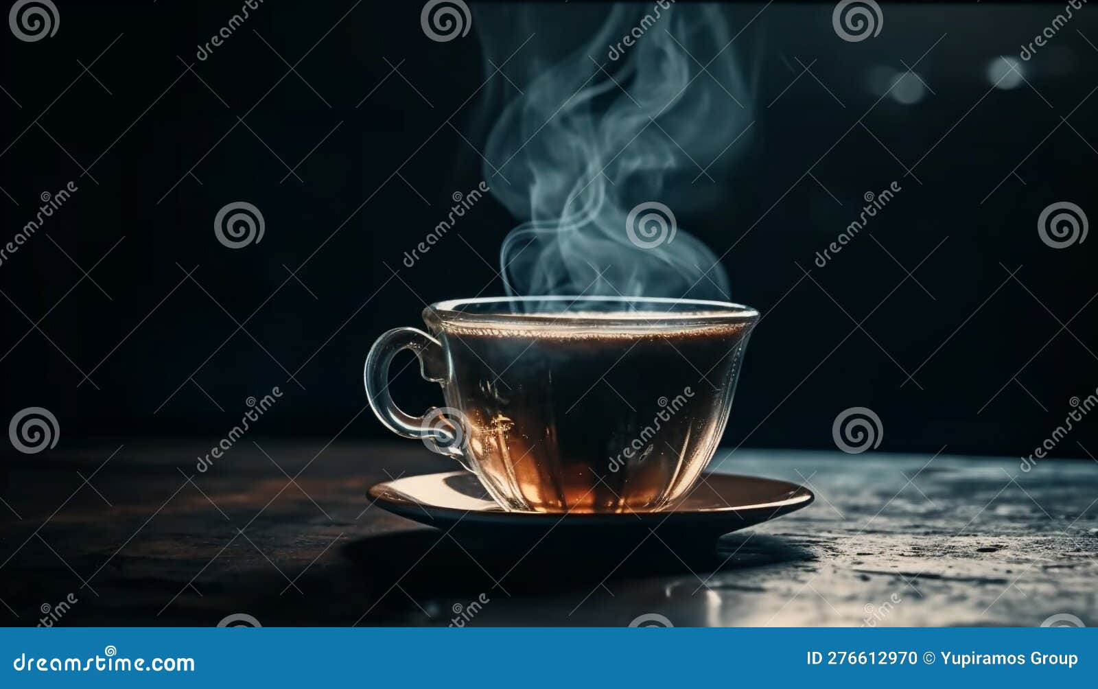 Steam Rises from Fresh, Scented Coffee Cup Generated by AI Stock ...