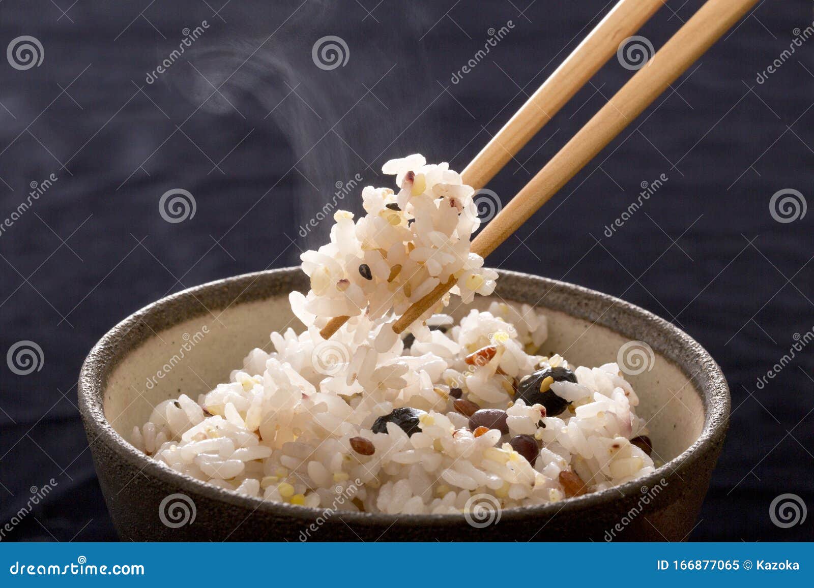 Of Millet Rice Cooked Freshly Rice Stock Image - Image of pillow ...
