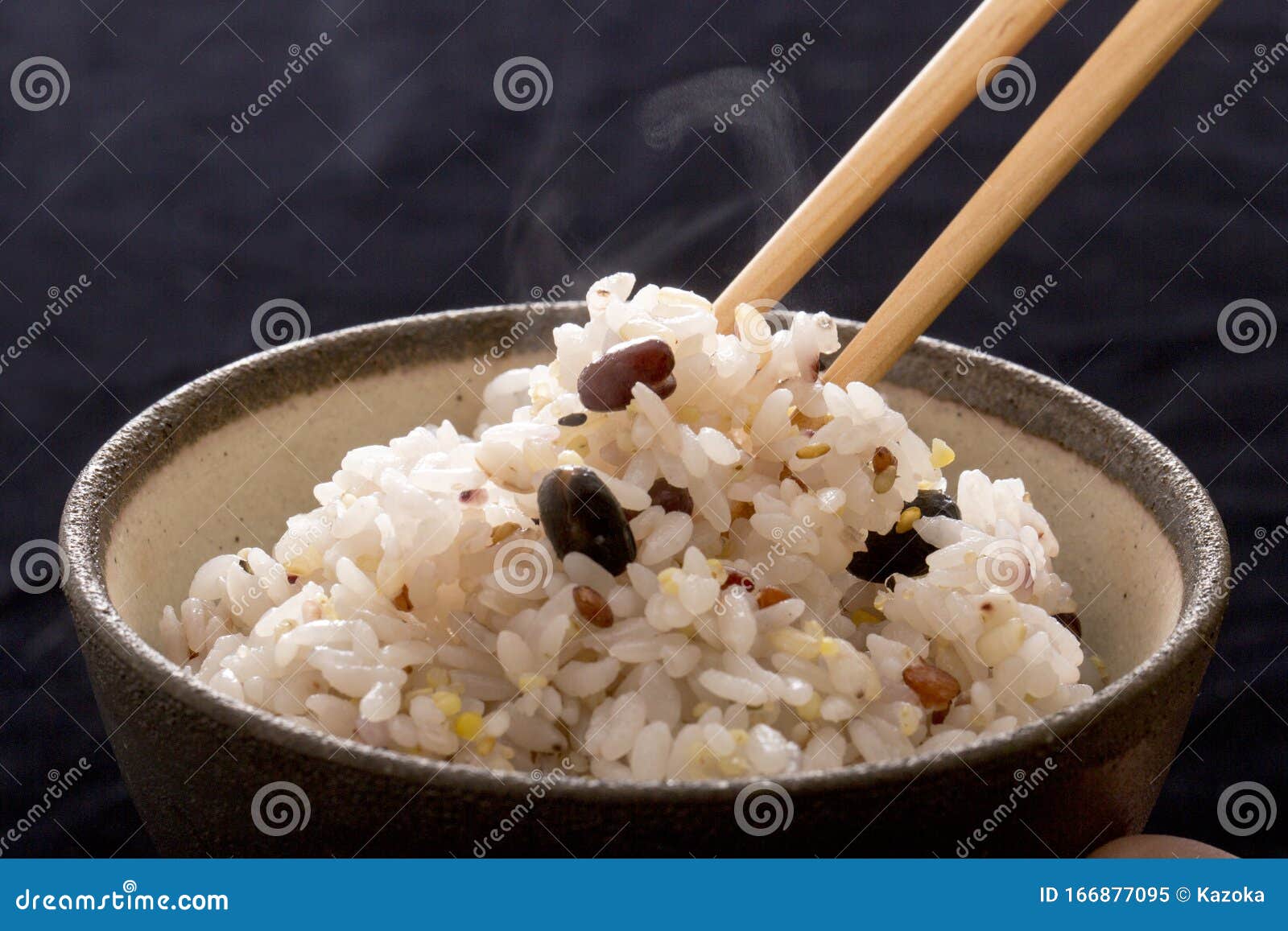 Of Millet Rice Cooked Freshly Rice Stock Image - Image of pink ...