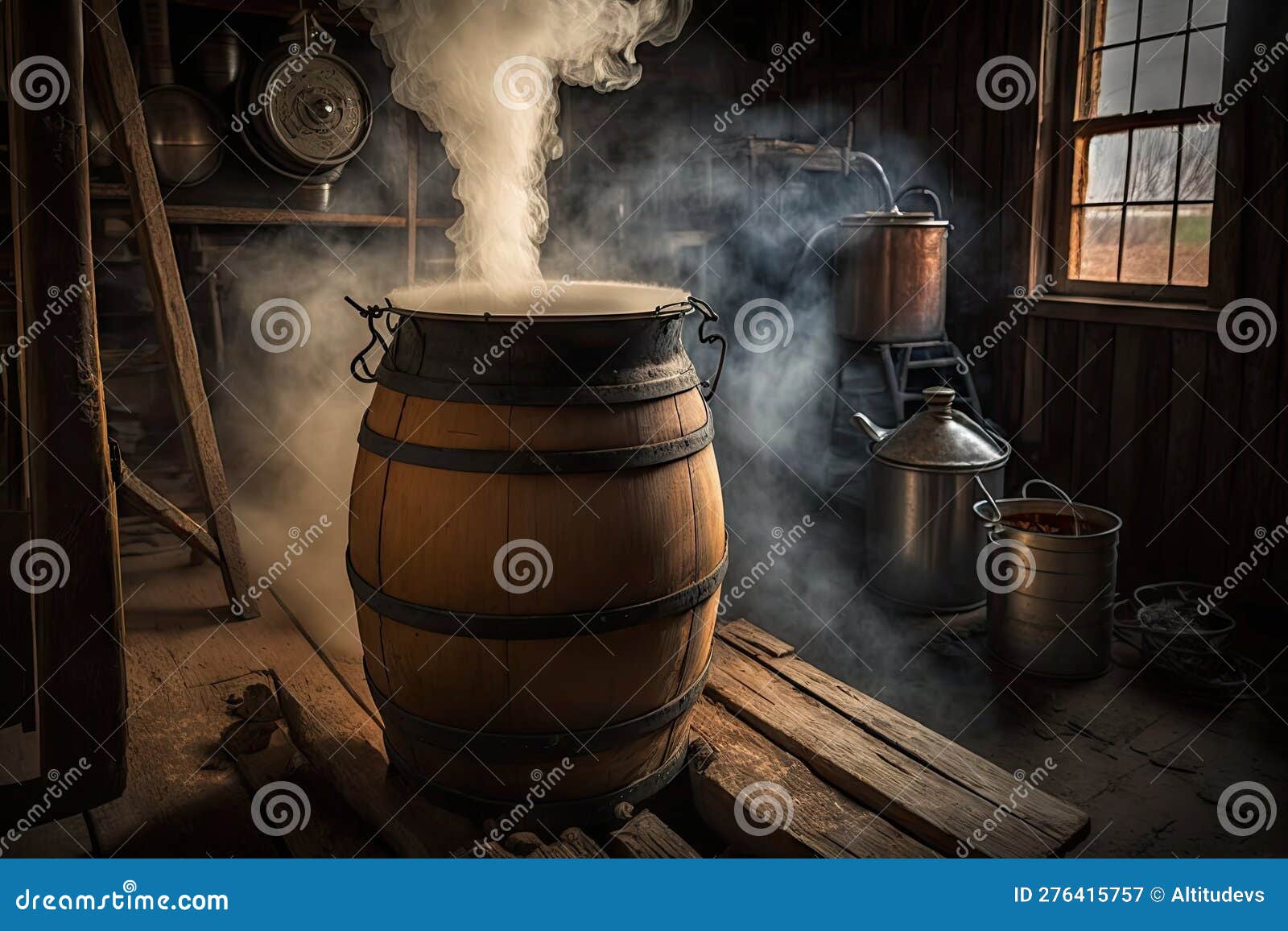 Steam Rises from Maple Sap Evaporator, Bringing Warmth To the Kitchen ...