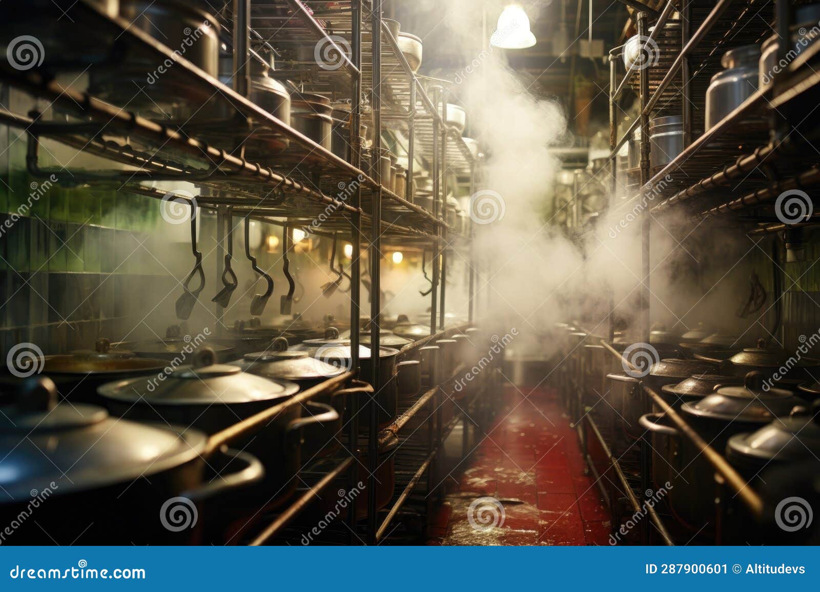 Steam Rising from Hot, Clean Dishes on Rack Stock Image - Image of ...