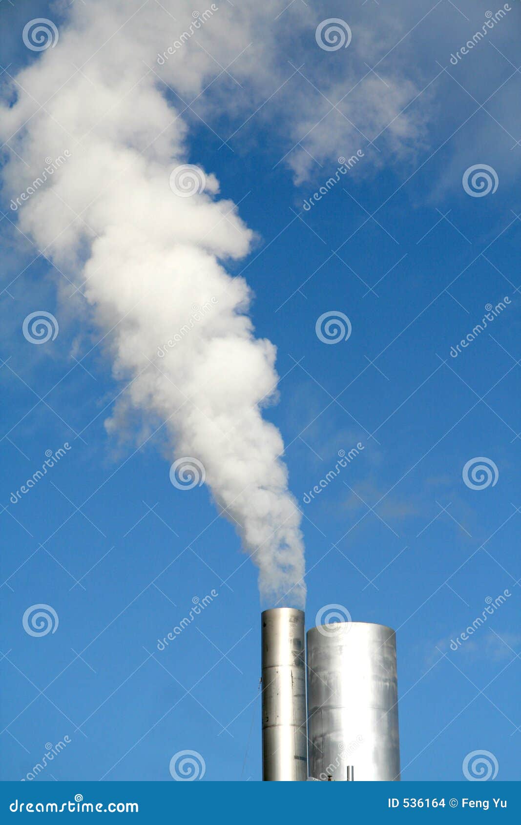 Steam rising from a tower stock photo. Image of smokestack - 536164