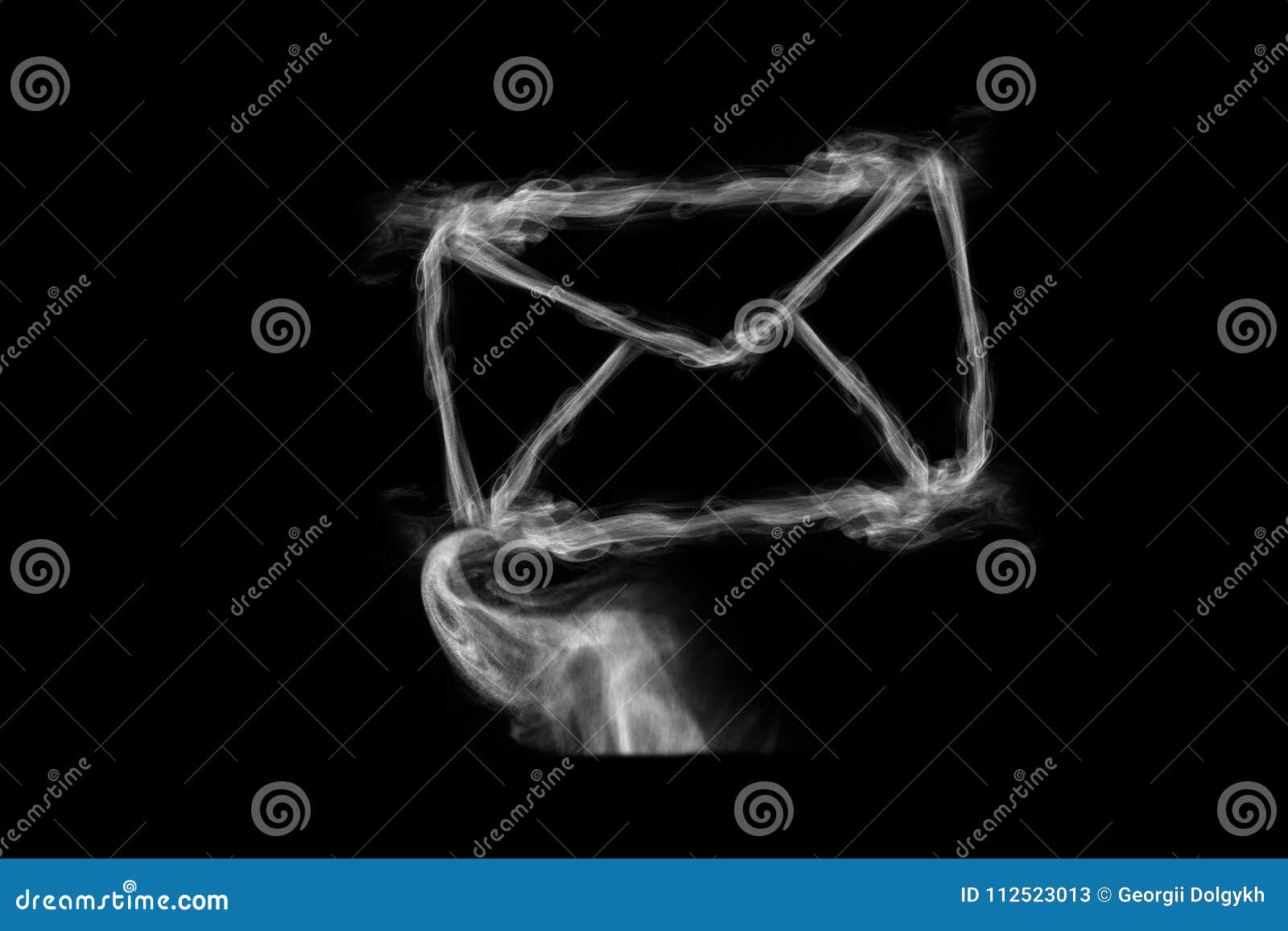 Steam in a Form of a Letter Stock Image - Image of card, business ...