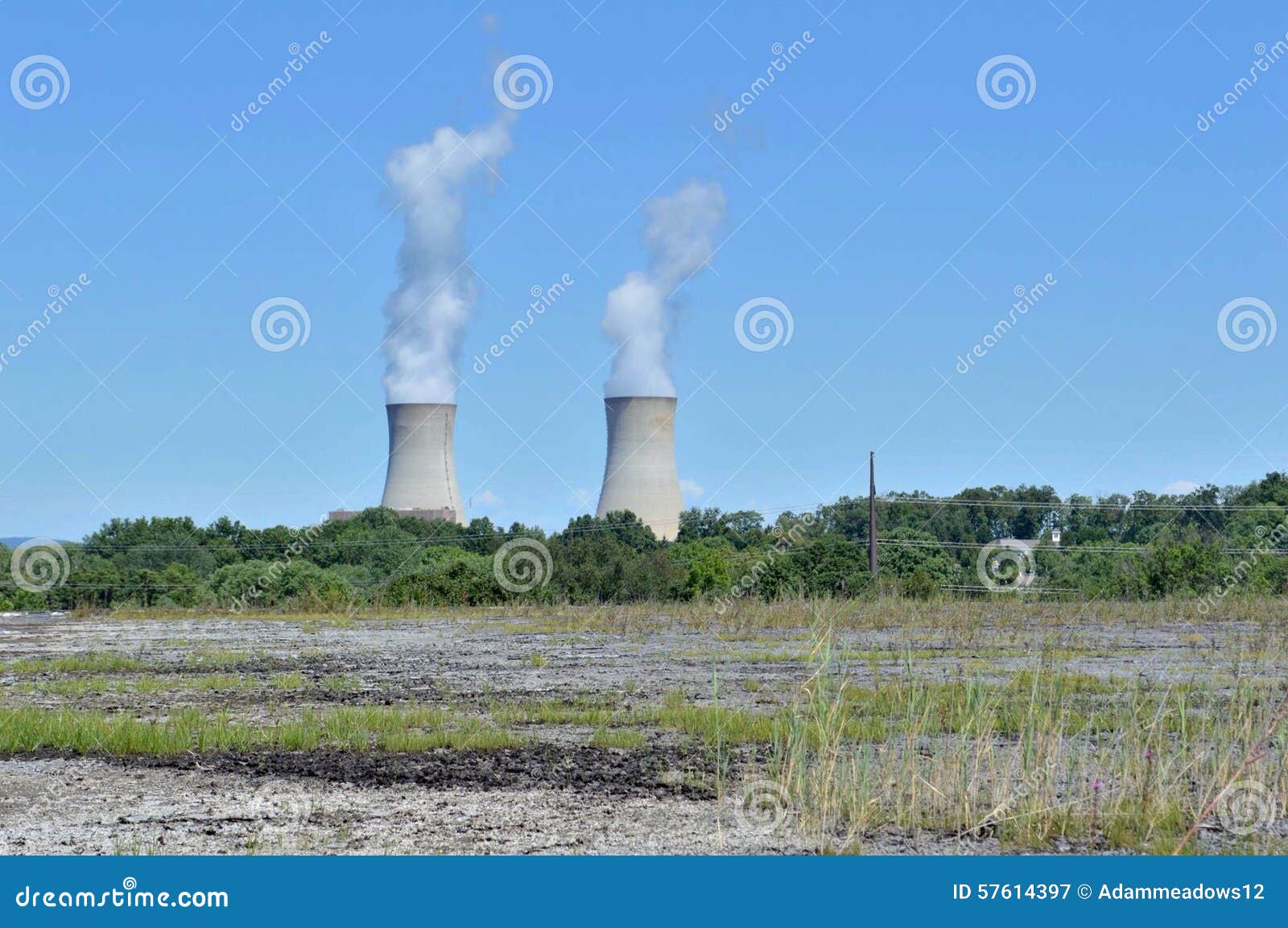 Nuclear power plant stock image. Image of future, plant - 57614397