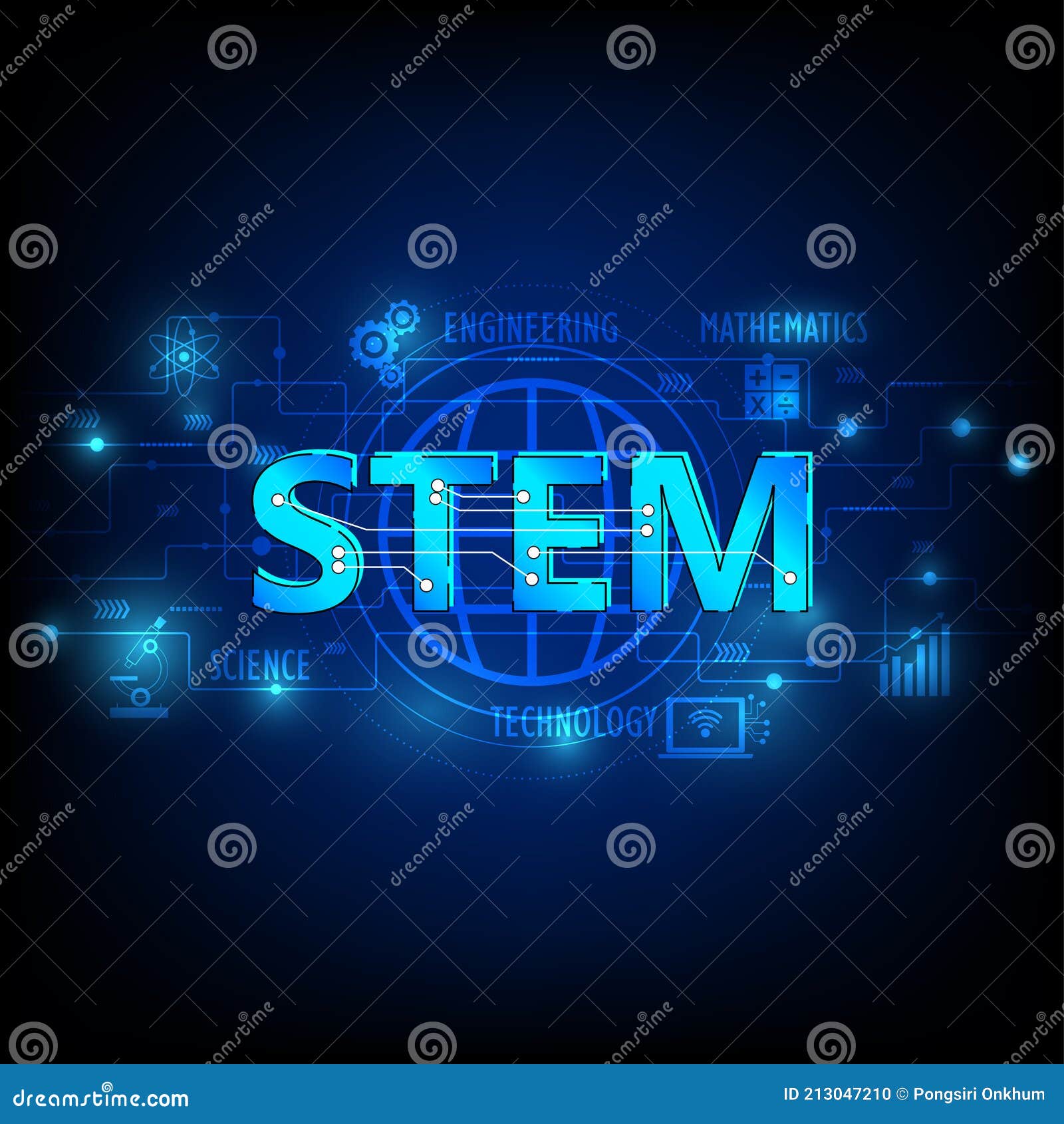 STEAM, STEM Education stock vector. Illustration of color - 213047210