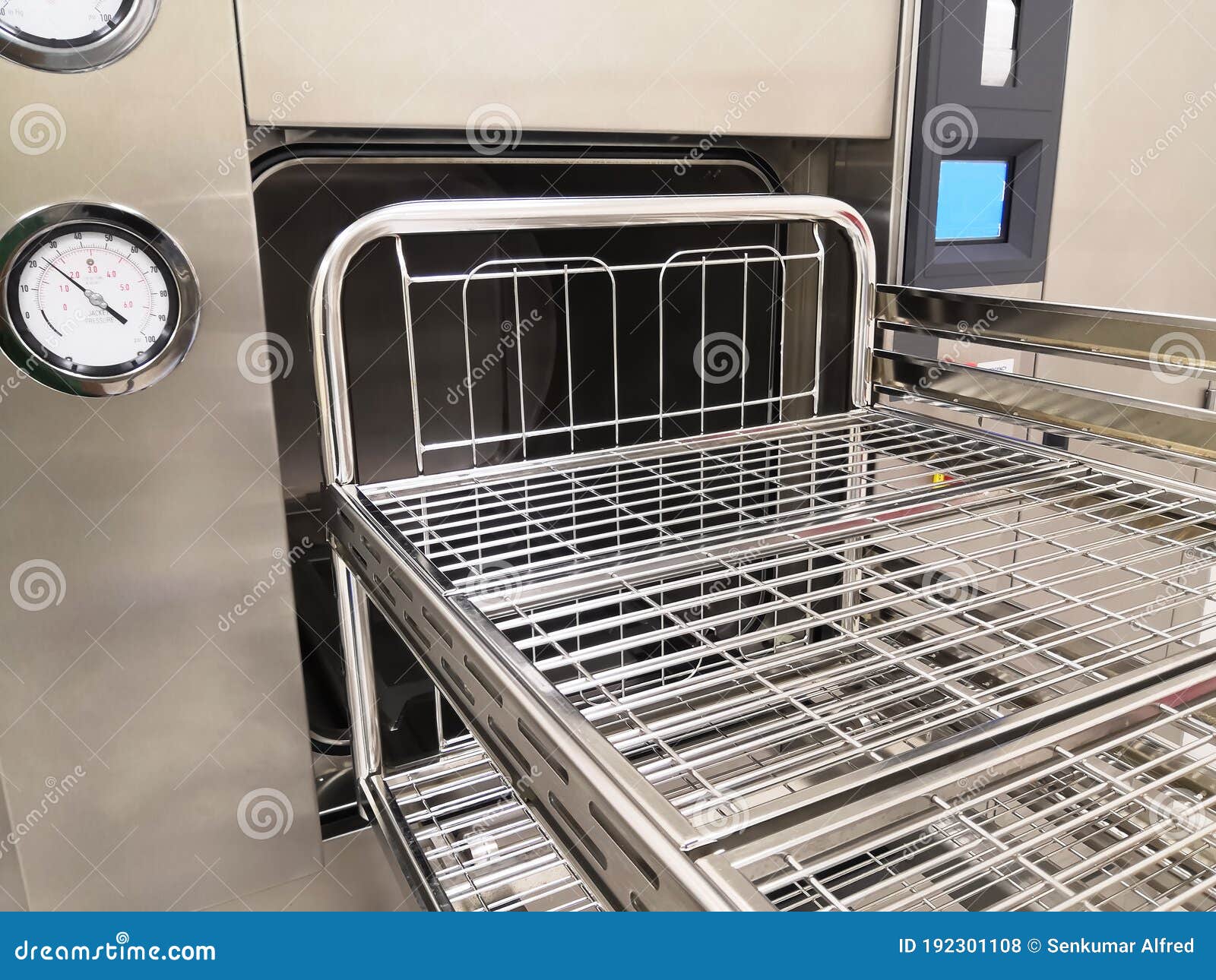 STEAM STERILIZATION MACHINE WITH TROLLEY Royalty-Free Stock Image ...