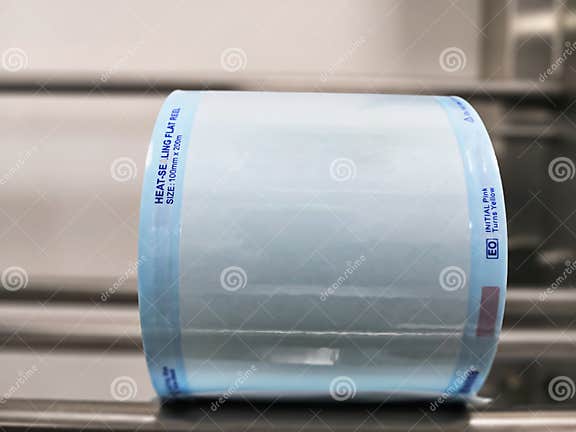 Steam Sterilization Pouch Roll Stock Image - Image of plasma, equipment ...