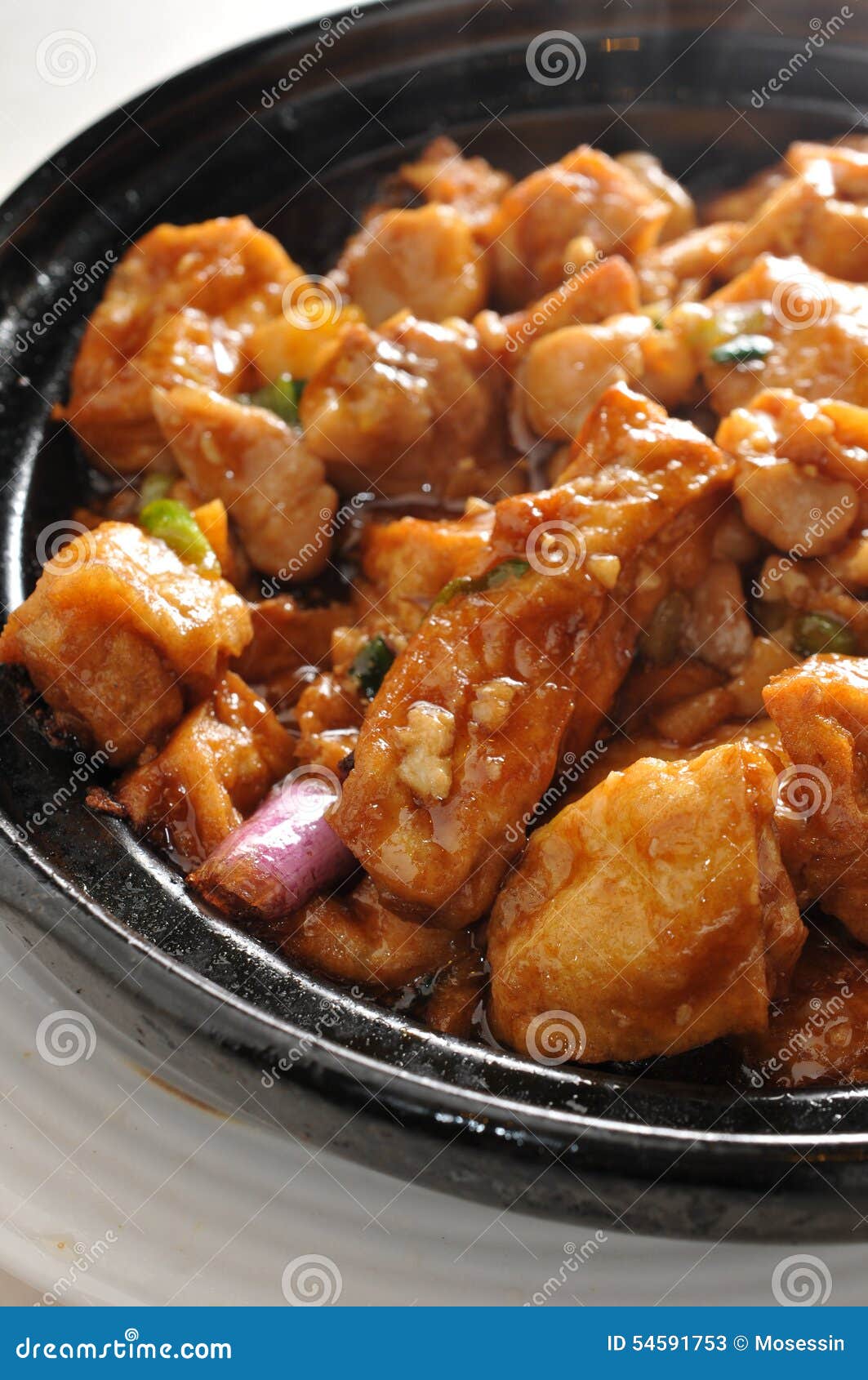 Steam Tofu stock image. Image of black, cook, sauce, macro - 54591753